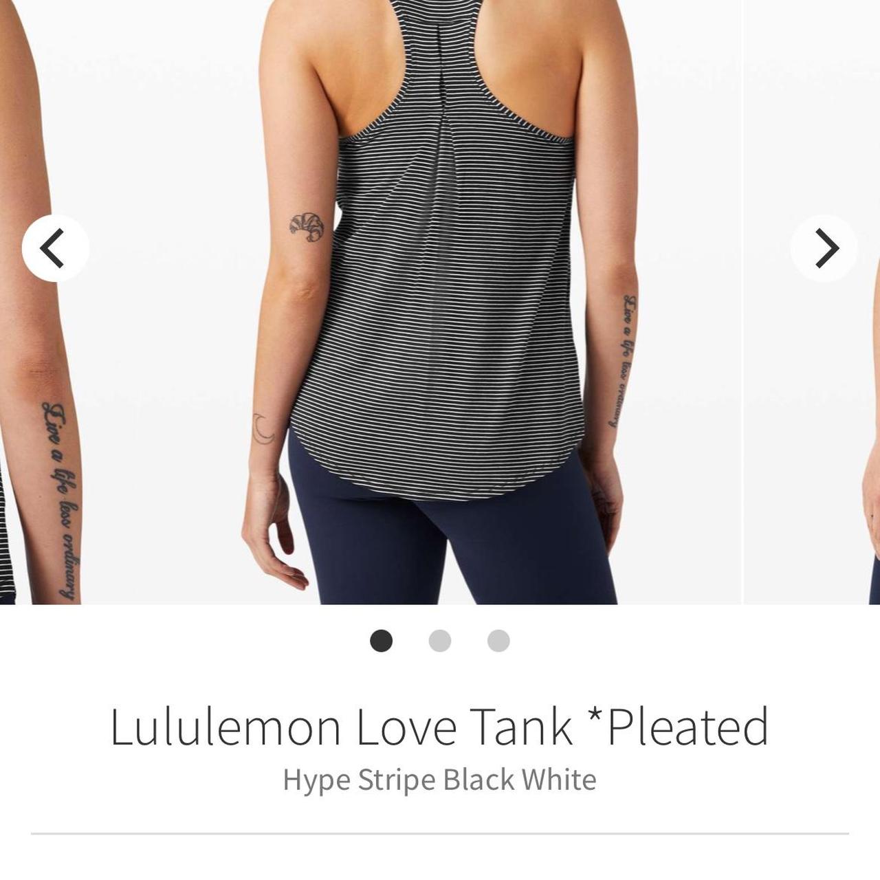 Lululemon Love Tank - black and white great... - Depop