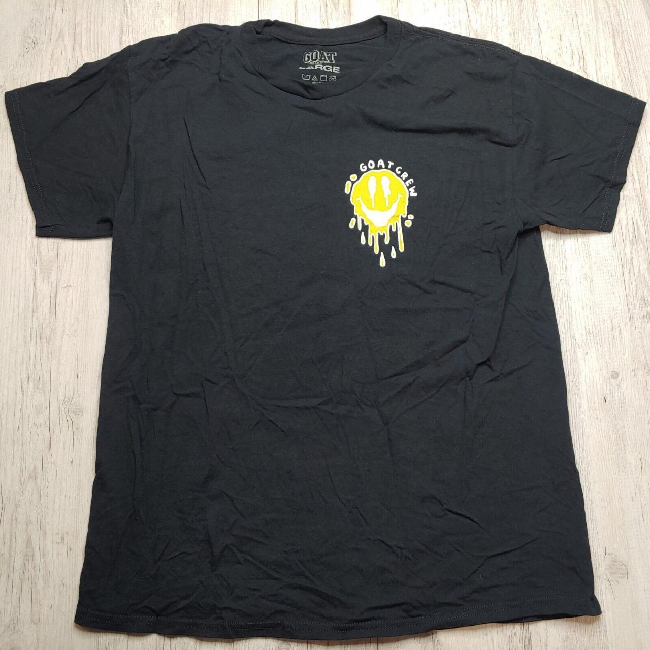 Goat Crew Drippy Smile Men's Box Fit T-Shirt Size L... | Depop