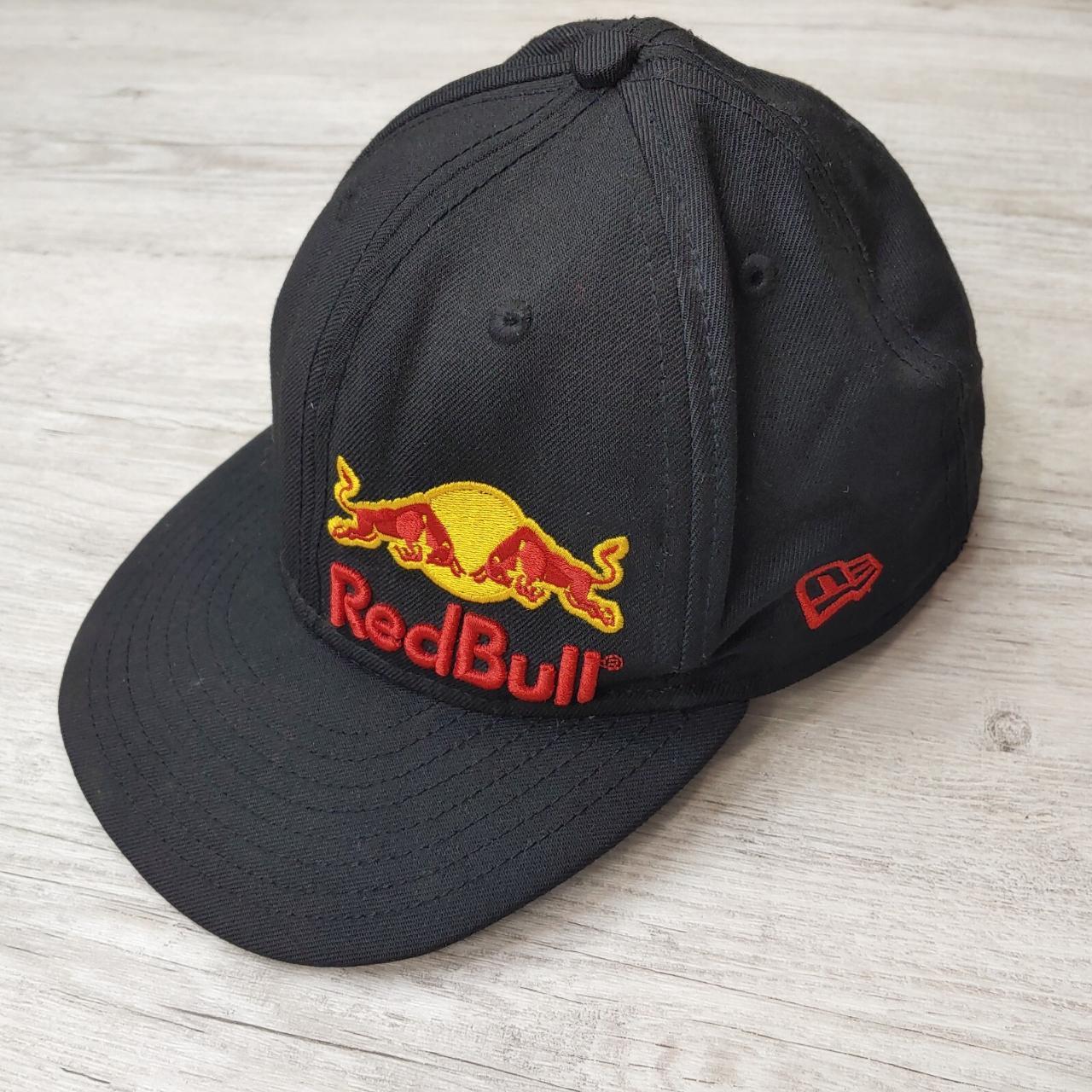 Red Bull New Era Fitted Cap 7 1/2 Men's Black 100%... | Depop
