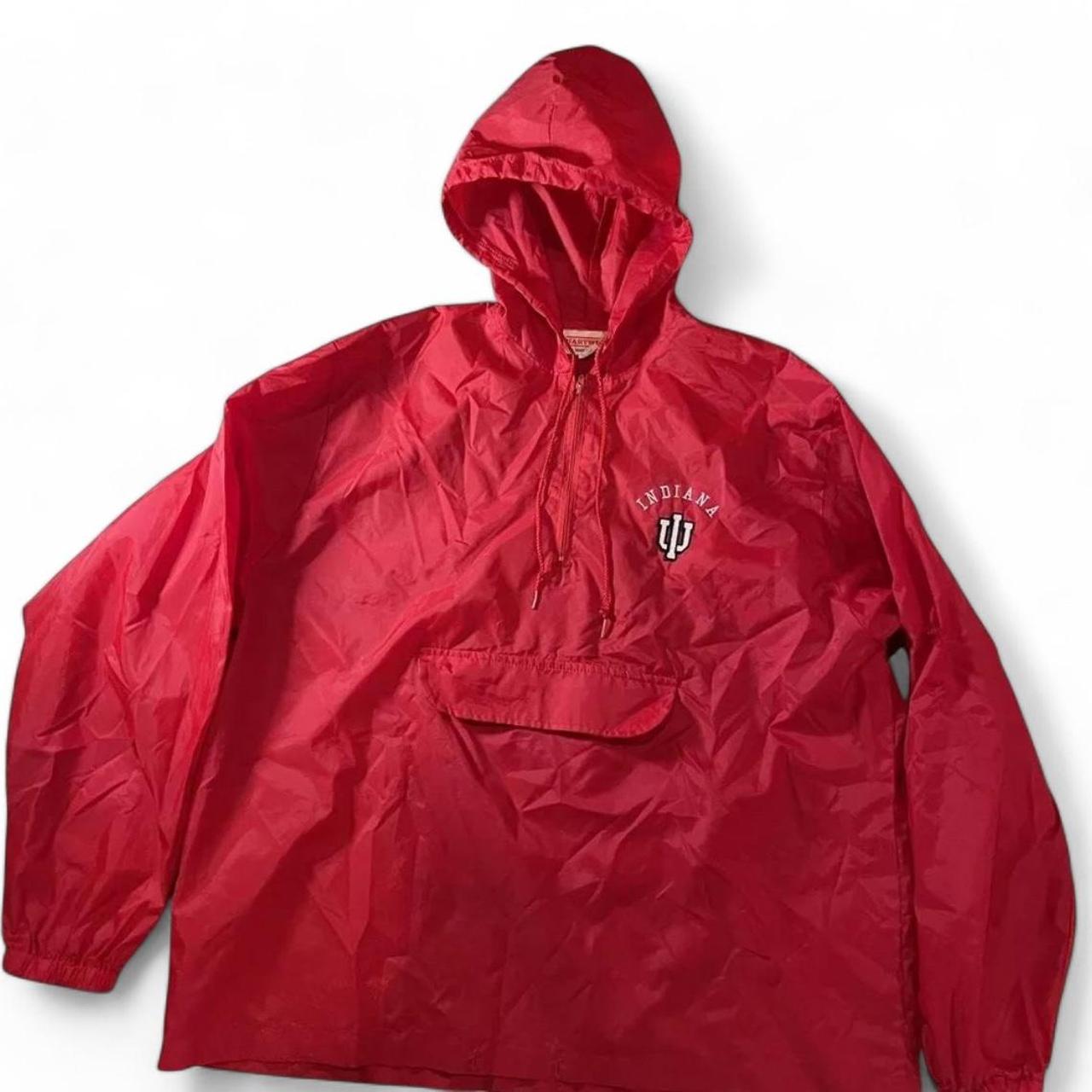 Large Red Indiana windbreaker jacket Hartwell Made... | Depop