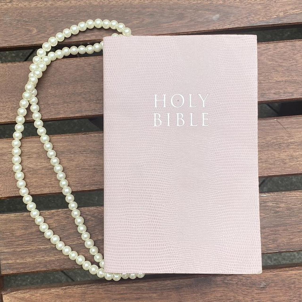 Pink Bible. Aesthetic for the lord 🙏🏽. Vintage pink... - Depop