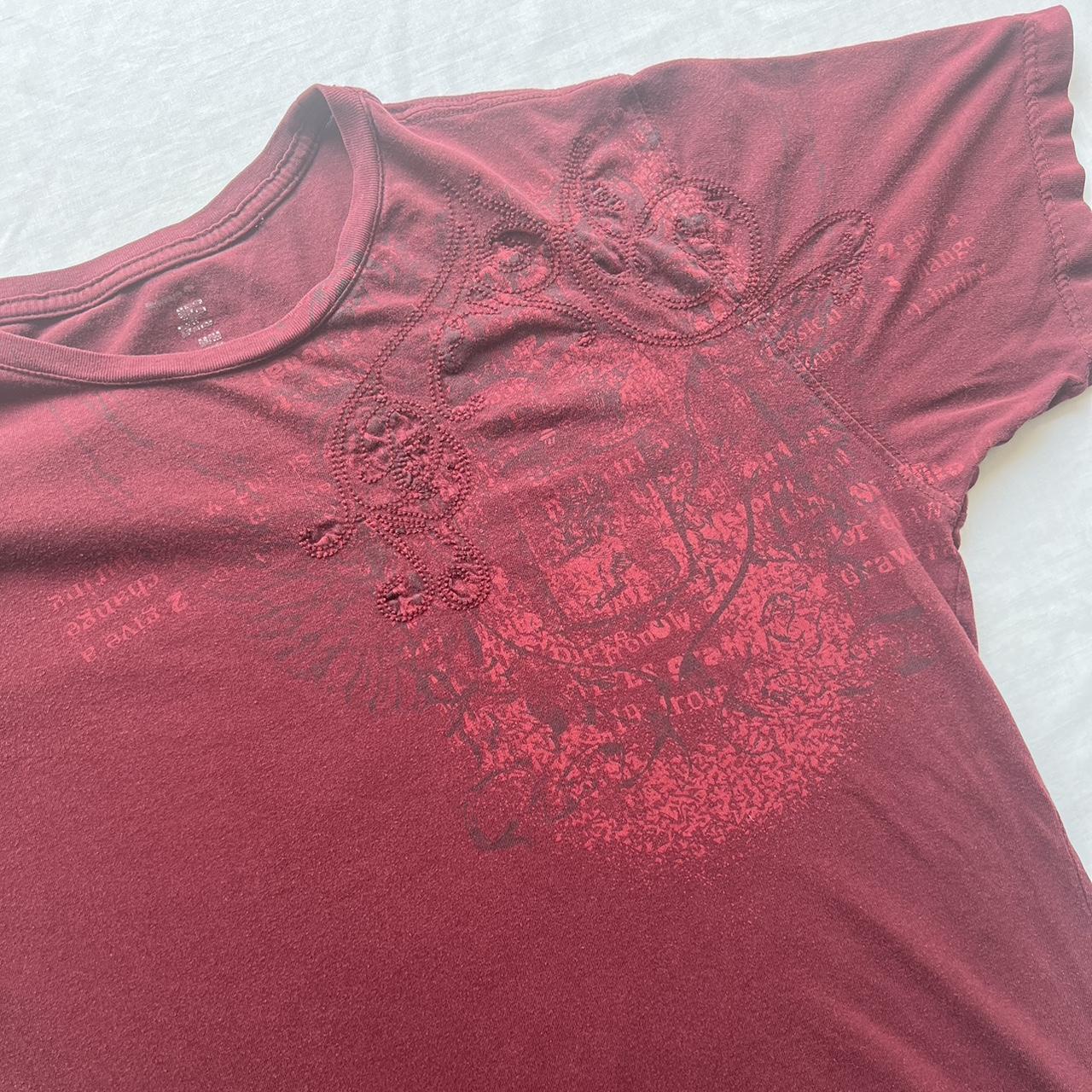 Vintage red JF J. Ferrar Y2K affliction styled... - Depop