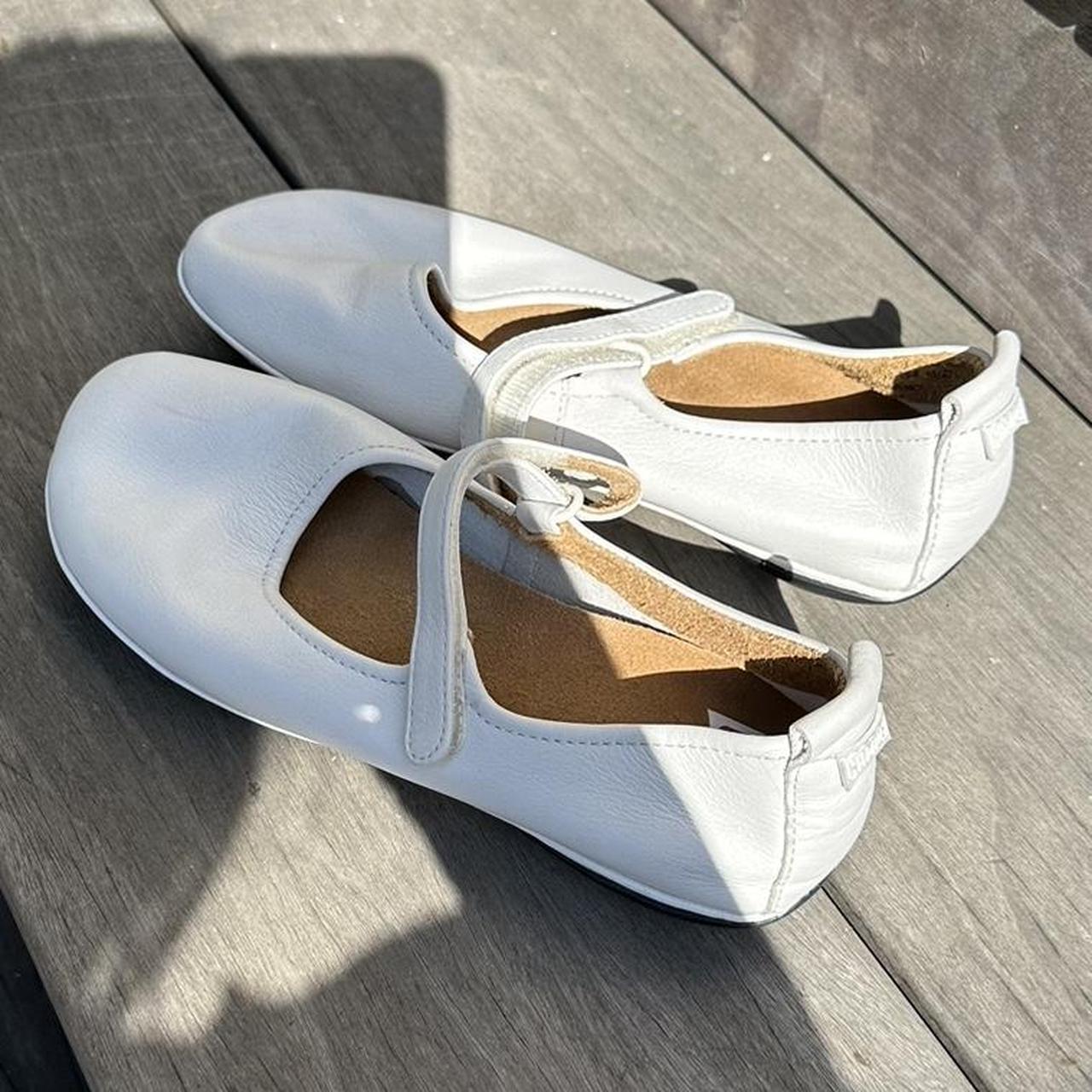 Camper Women's White Ballet-shoes | Depop