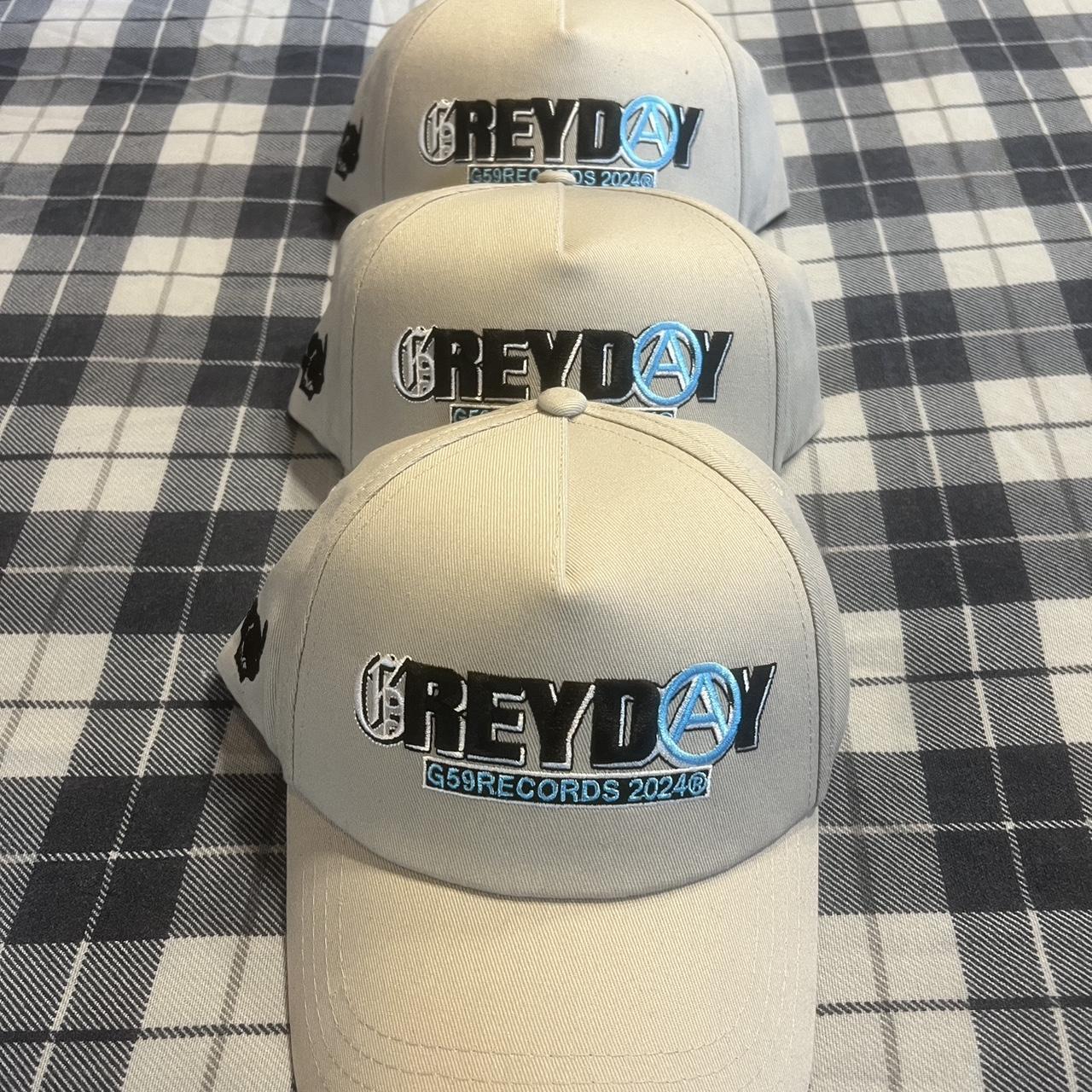 Grey day 2024 hat (off white/grey cream) Size OS 1... - Depop