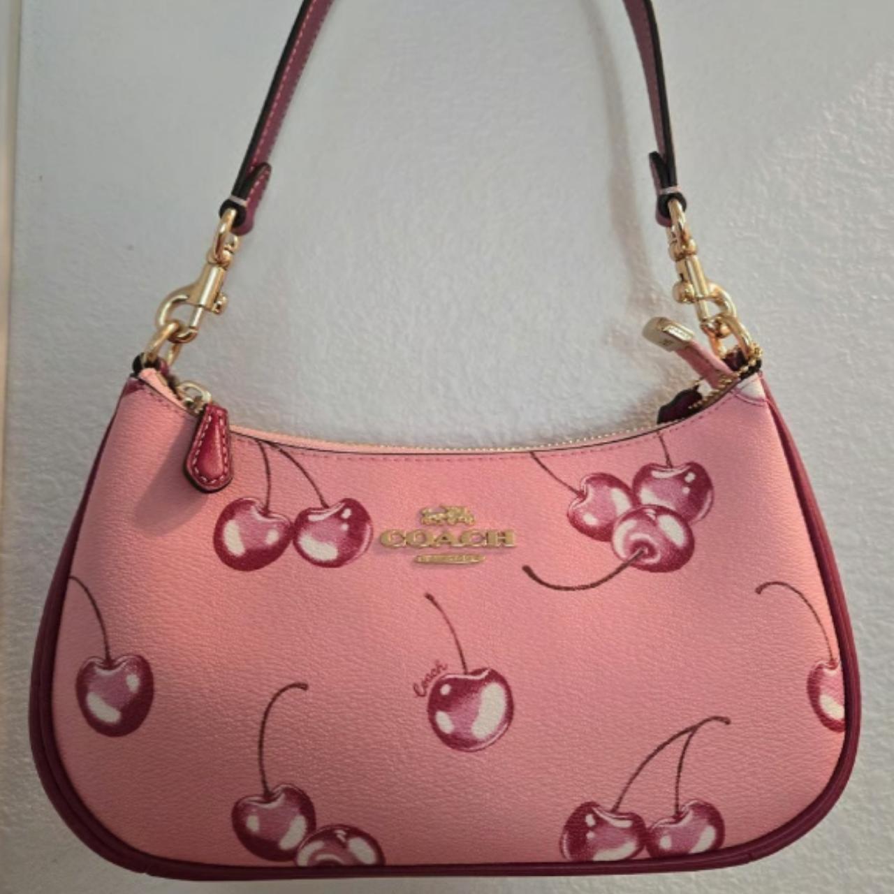 Coach Cherry Print Shoulder Bag Crossbody Two credit... - Depop