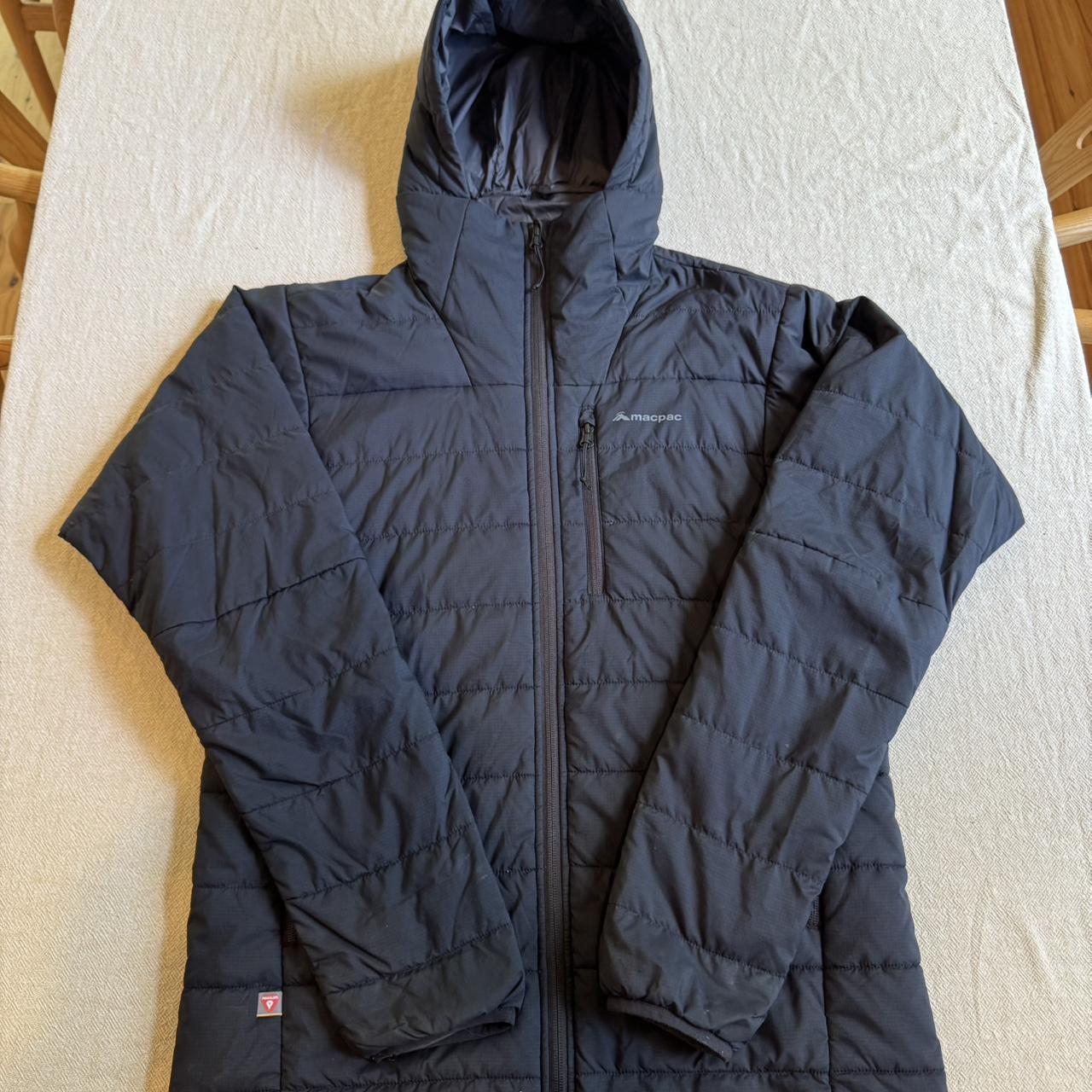 Macpac hooded jacket. Size medium, black. | Depop