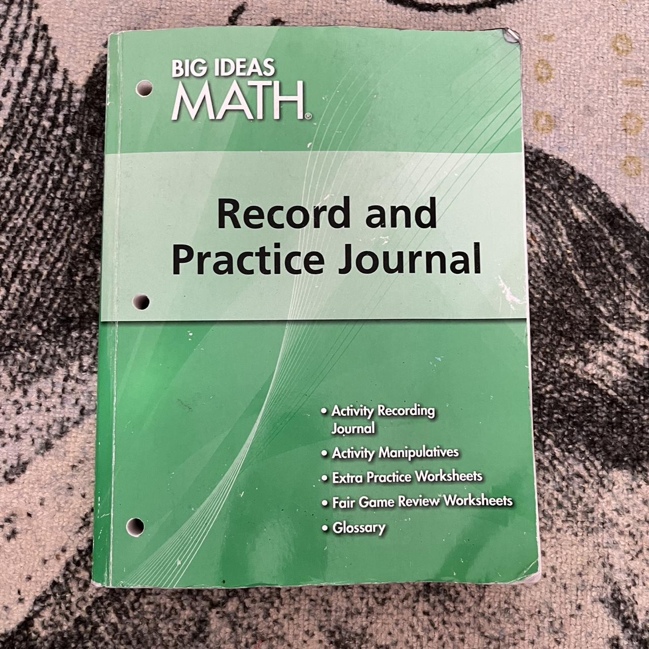 Green record and practice journal for math please... | Depop