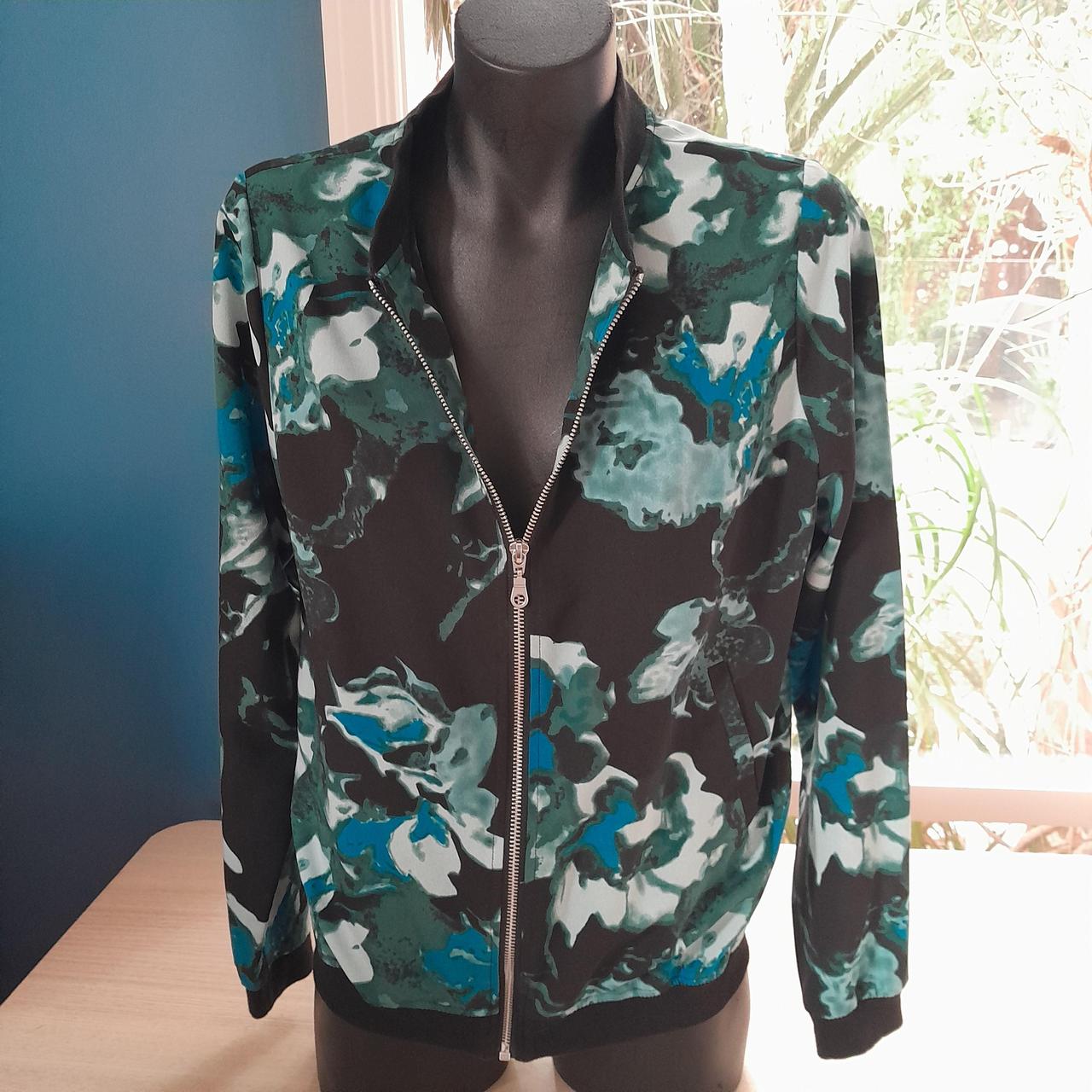 00's, vintage, floral bomber jacket. Light weight.... | Depop