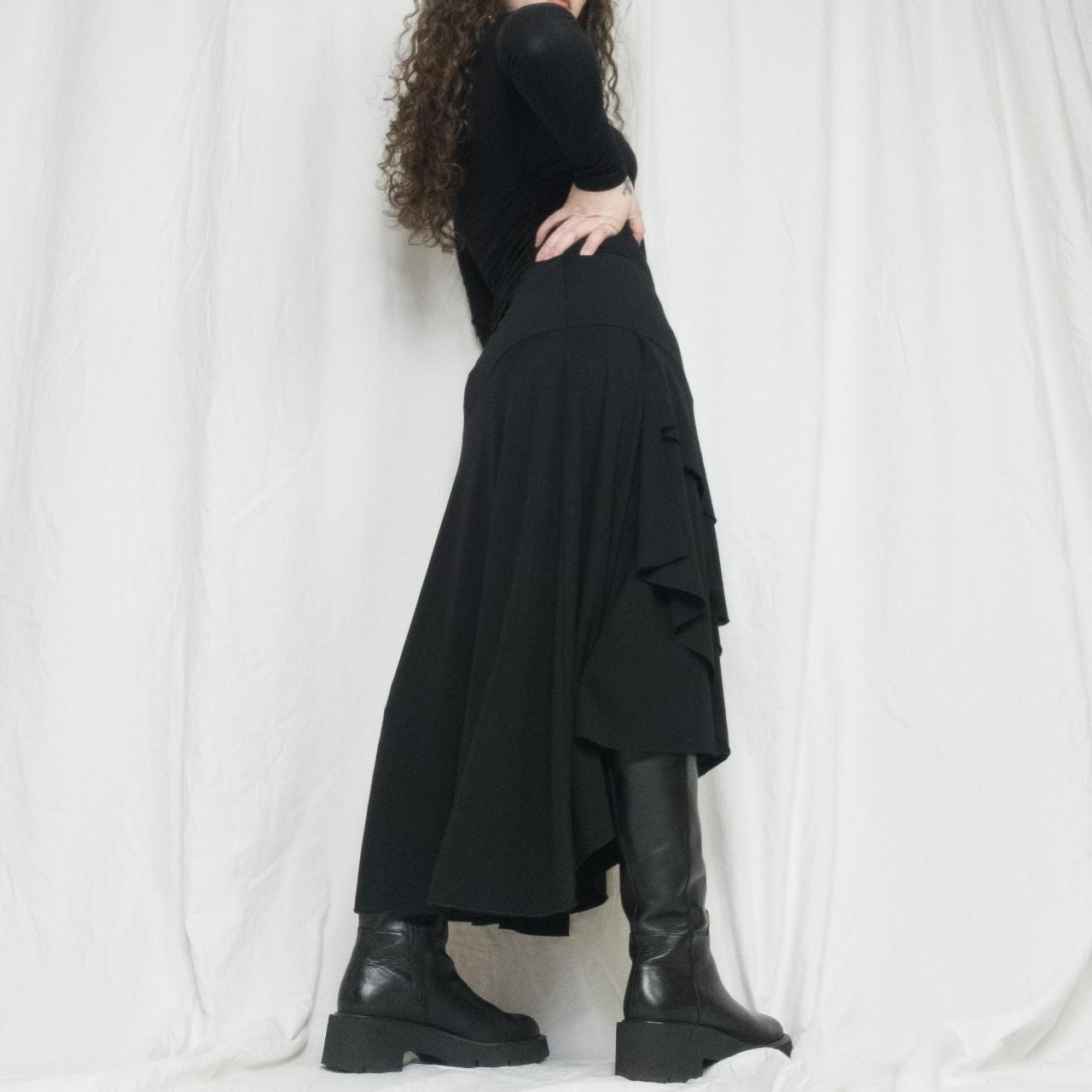 asymmetric layer skirt ★ • tiered layers • zip... - Depop