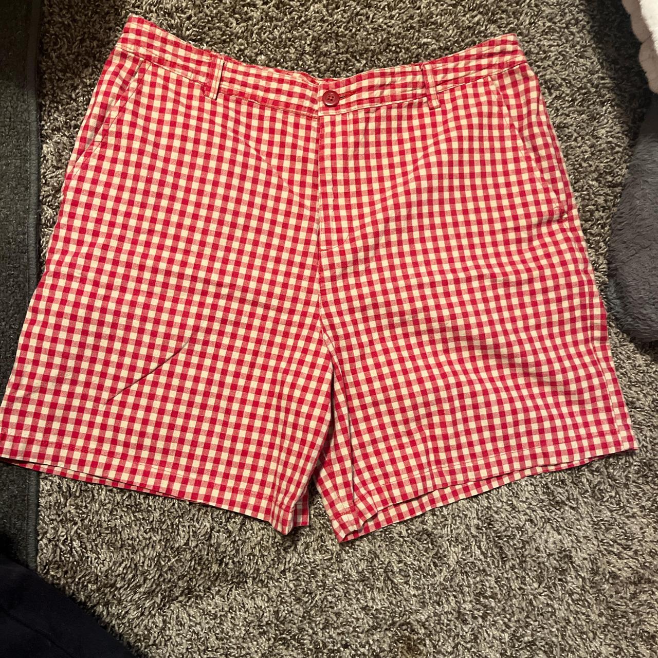 Gingham White Stag Cotton Shorts Size 12 Very Depop