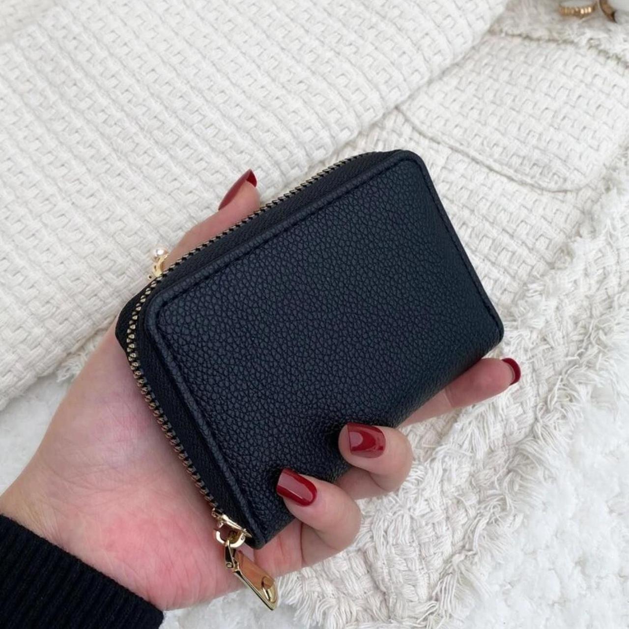 Litchi Embossed Card Holder Multi-Card Card... | Depop