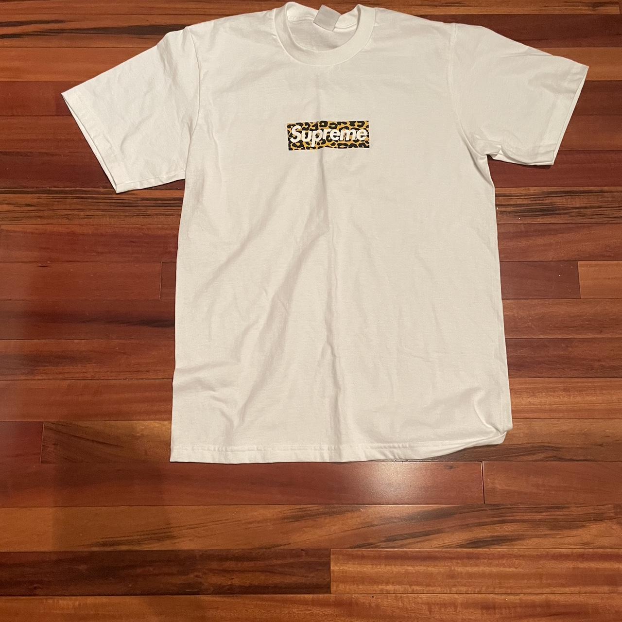 Small white supreme box logo employee only shanghai... - Depop