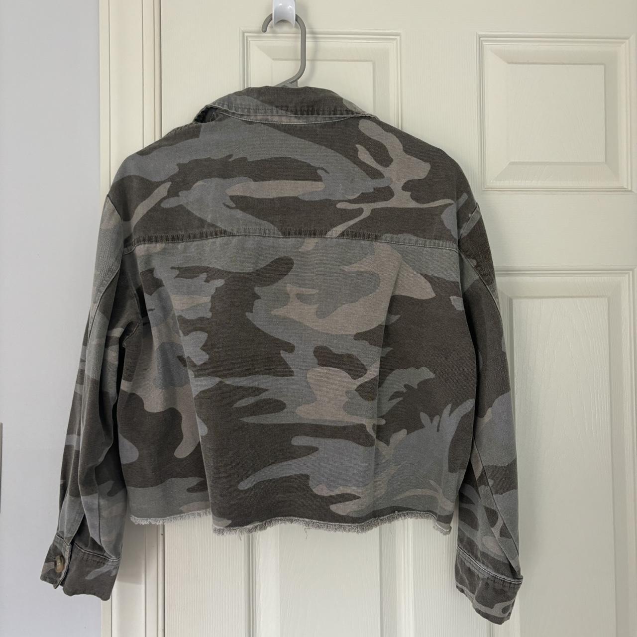 Adika cropped camo jean jacket #adika #camo... - Depop