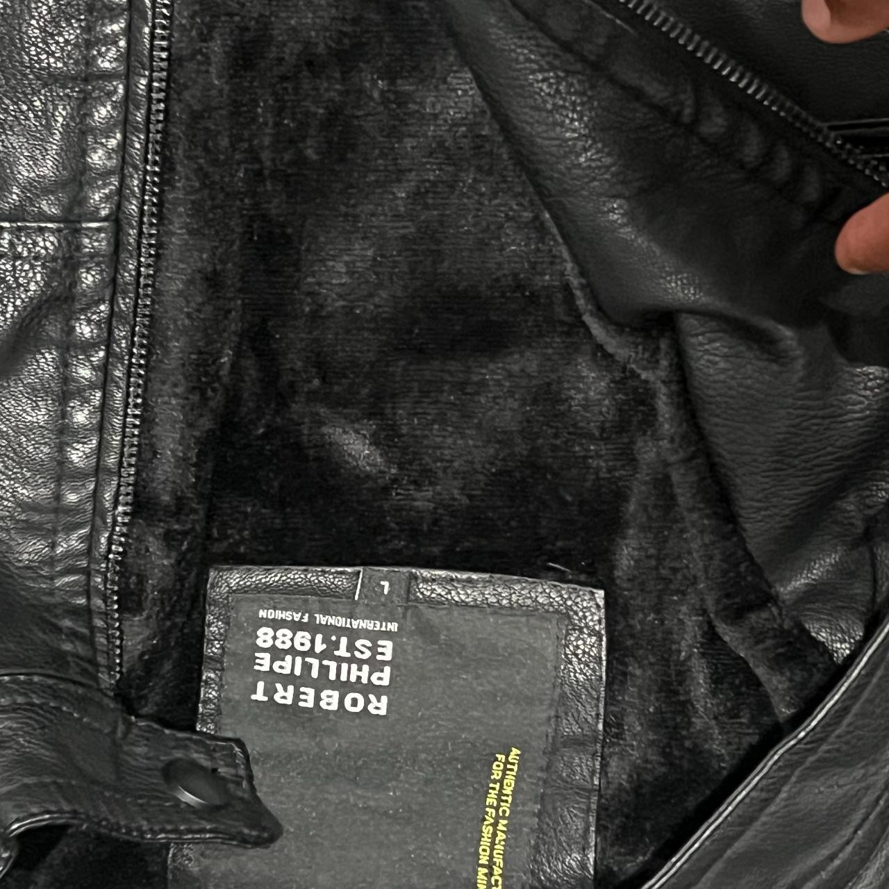 Robert Philips Est. 1988 leather jacket Perfect... - Depop