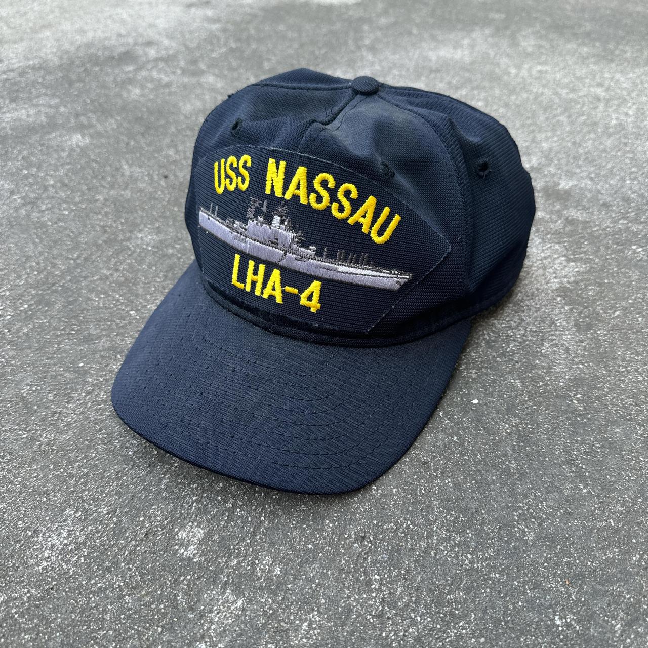 Vintage USS Nassau LHA-4 baseball hat #baseballcap... - Depop