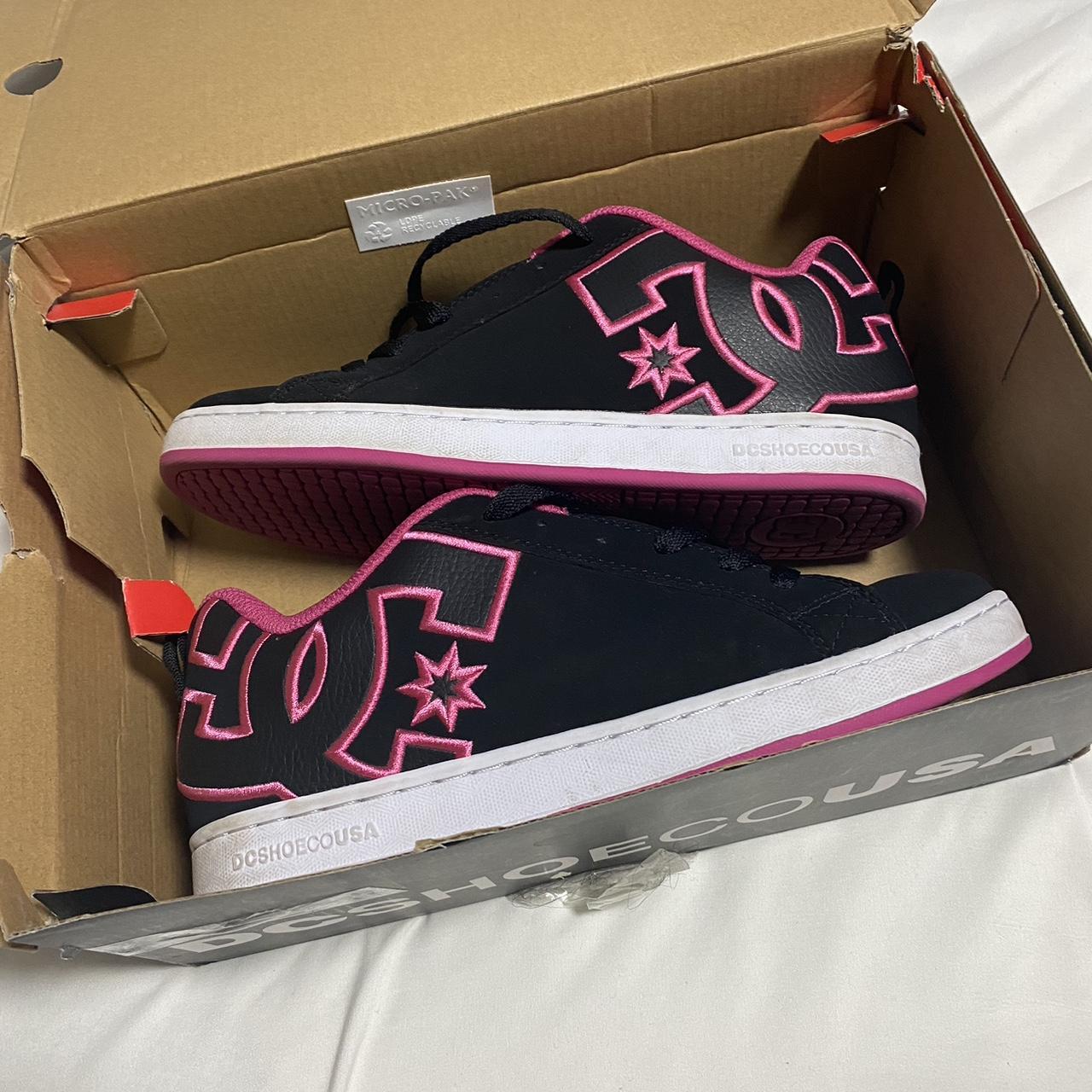 DC Shoes pink and black Only tried on! Brand new, I... - Depop