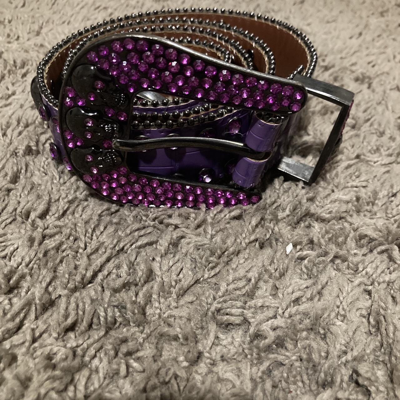 Purple BB Simons Belt #y2k #baddie - Depop