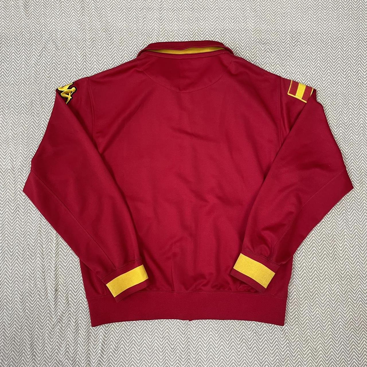 Red Retro Espana Zip Up Jacket Size: Large Pit to... - Depop