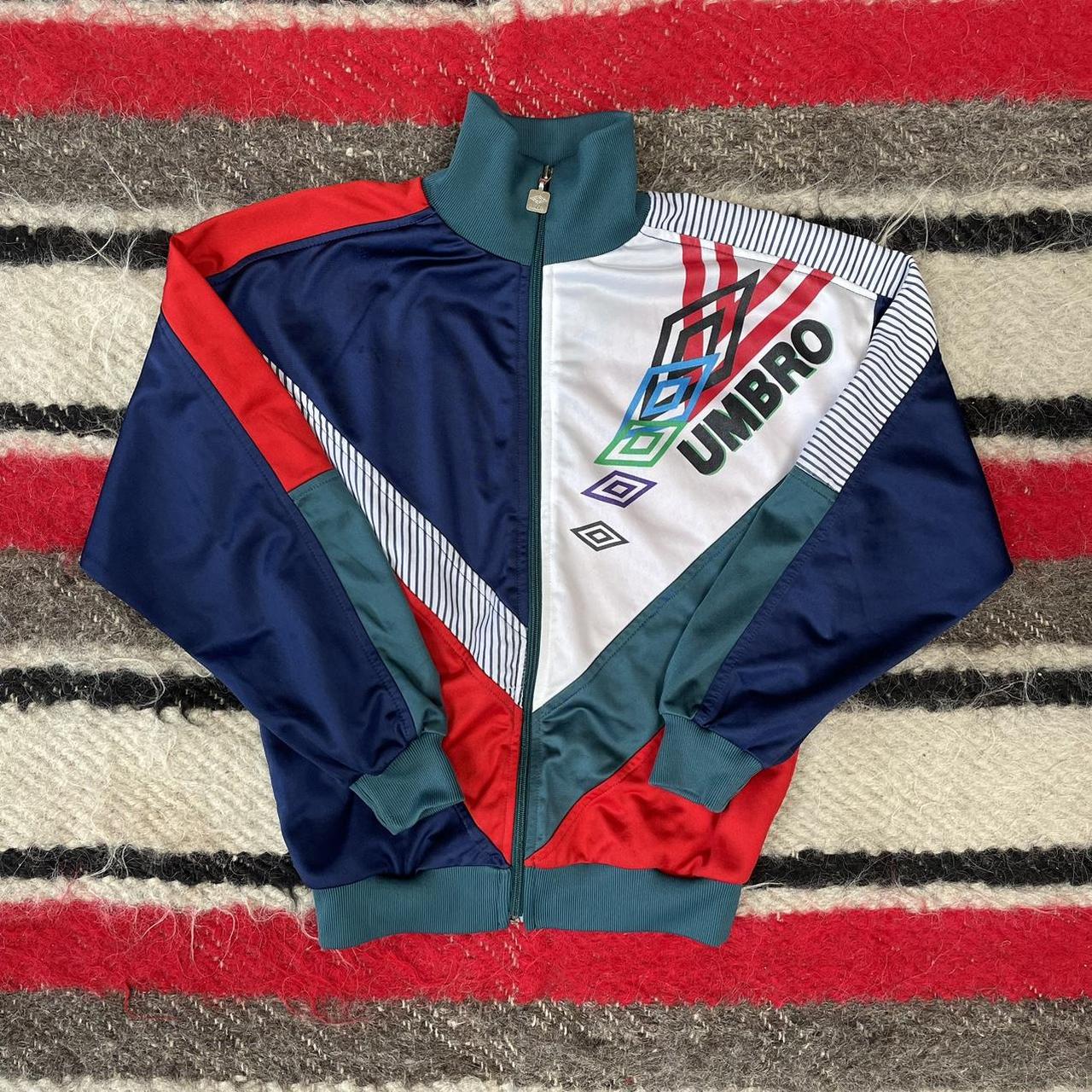 Navy 1990s Umbro Zip Up Jacket Size: Small Pit to... - Depop