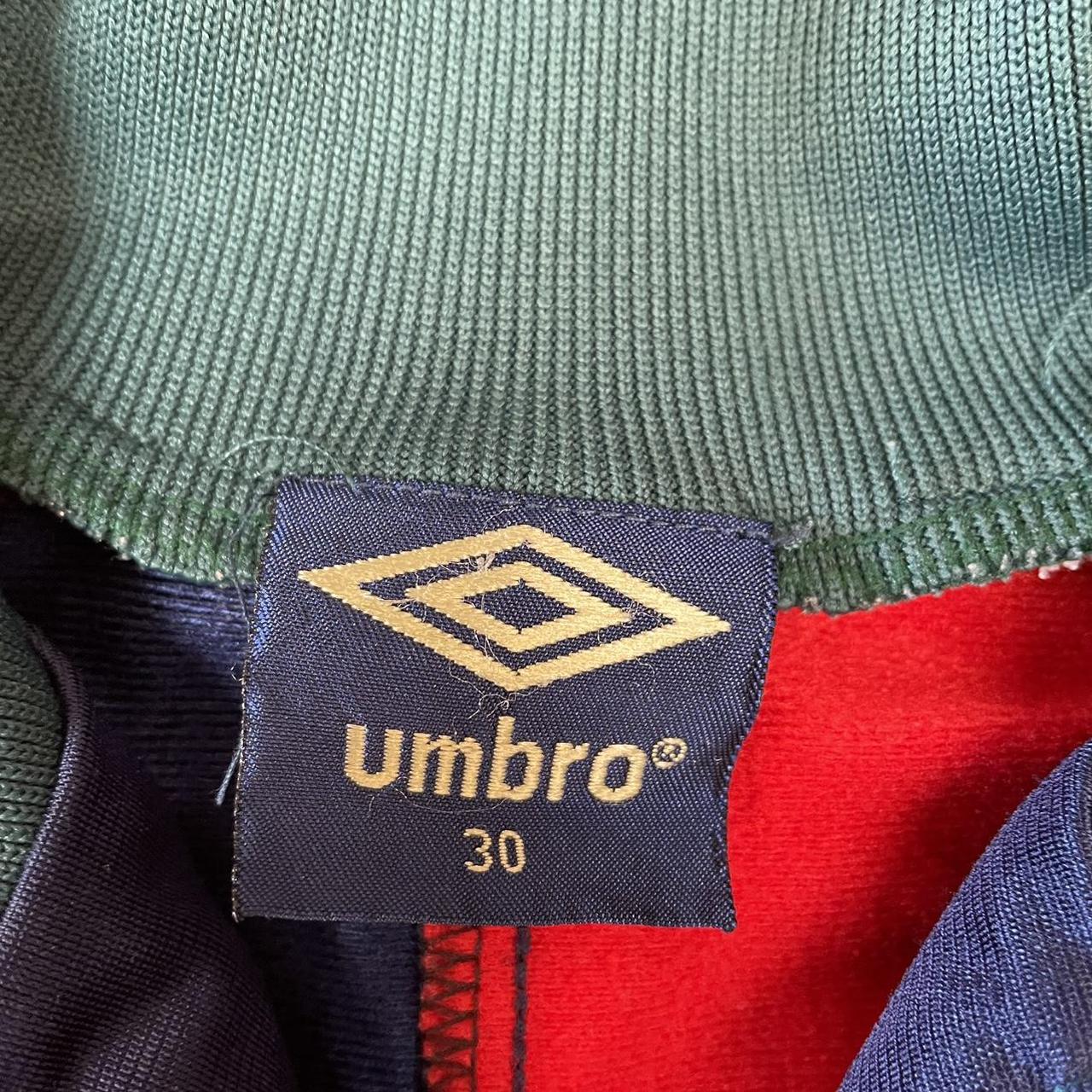 Navy 1990s Umbro Zip Up Jacket Size: Small Pit to... - Depop