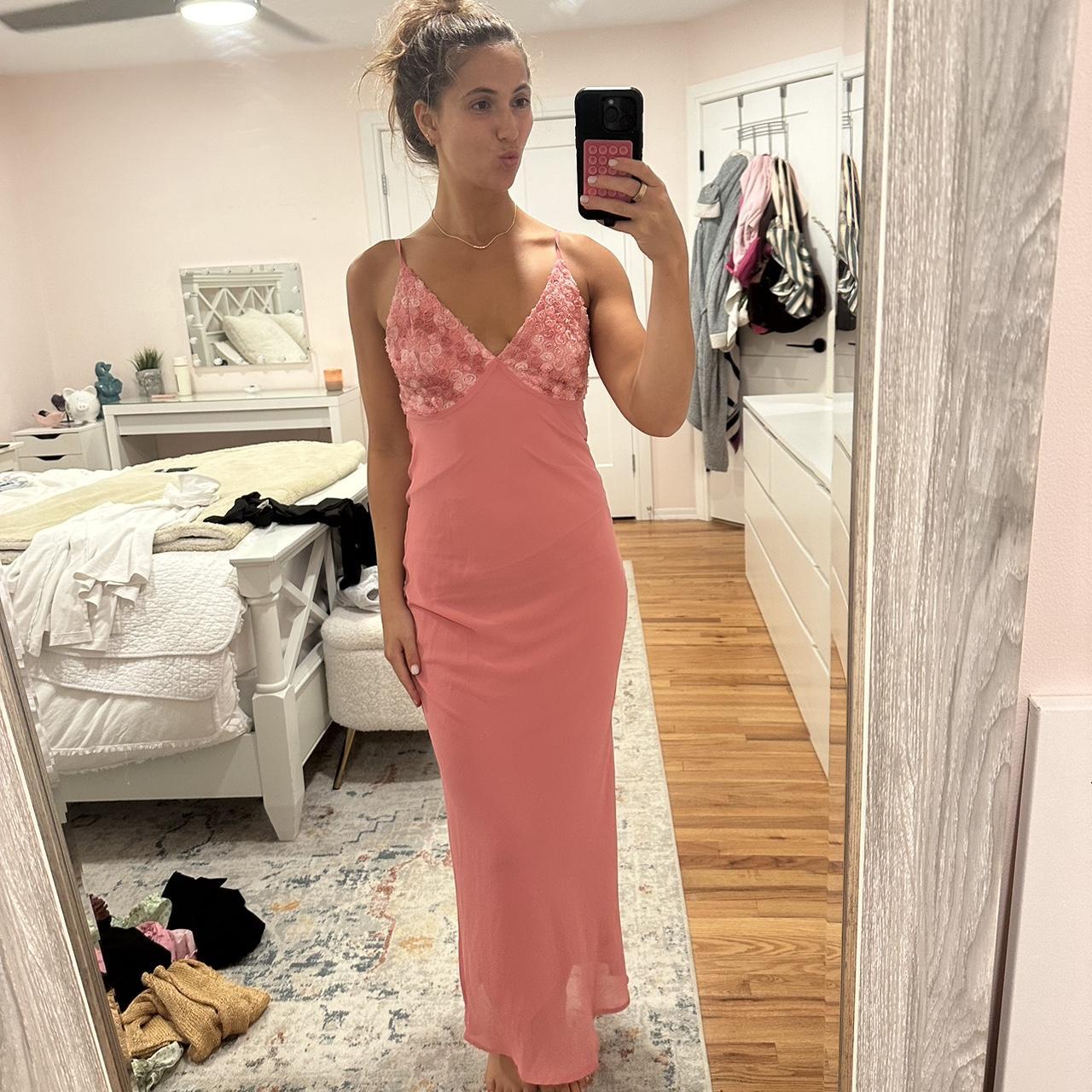 Target pink floral dress size XS - Depop