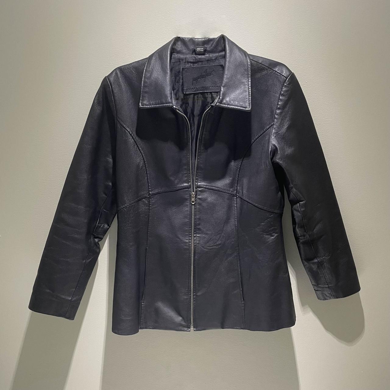 Women's Leather Jacket - Depop