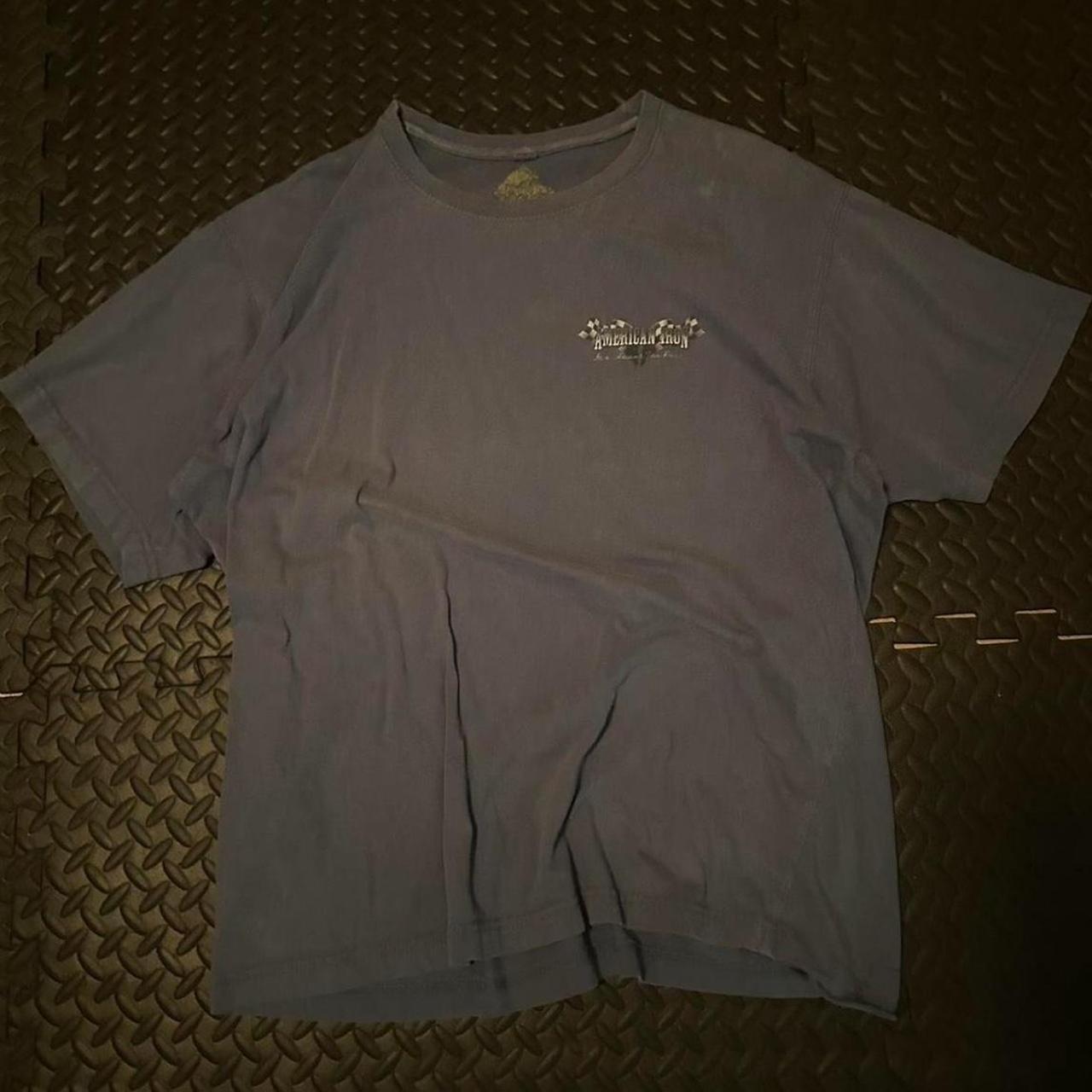 american iron car tee tuff back hit Size XL fits... - Depop