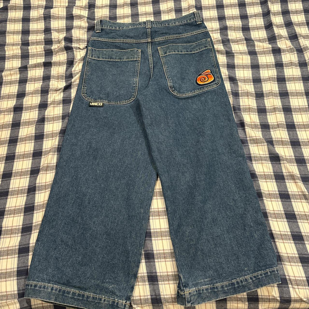 JNCO Men's Blue and Navy Jeans Brand new twin cannon... - Depop