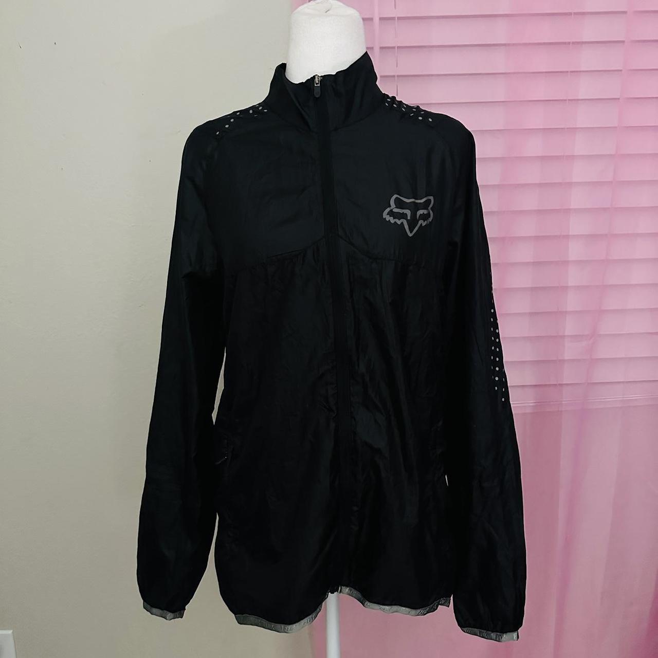 Black Fox Racing windbreaker jacket with reflective... - Depop