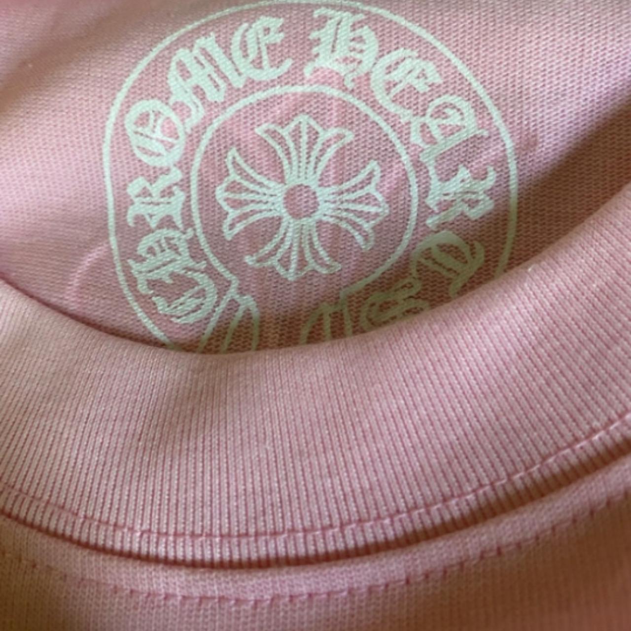 Chrome Hearts T-Shirt in Pink Brand New Medium... - Depop