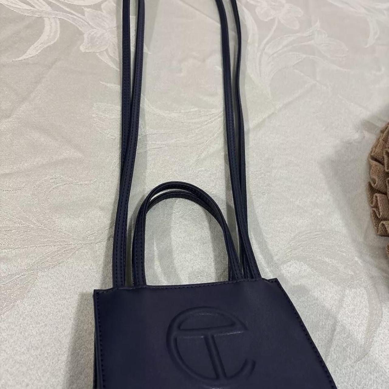 Telfar navy blue mini bag - Depop
