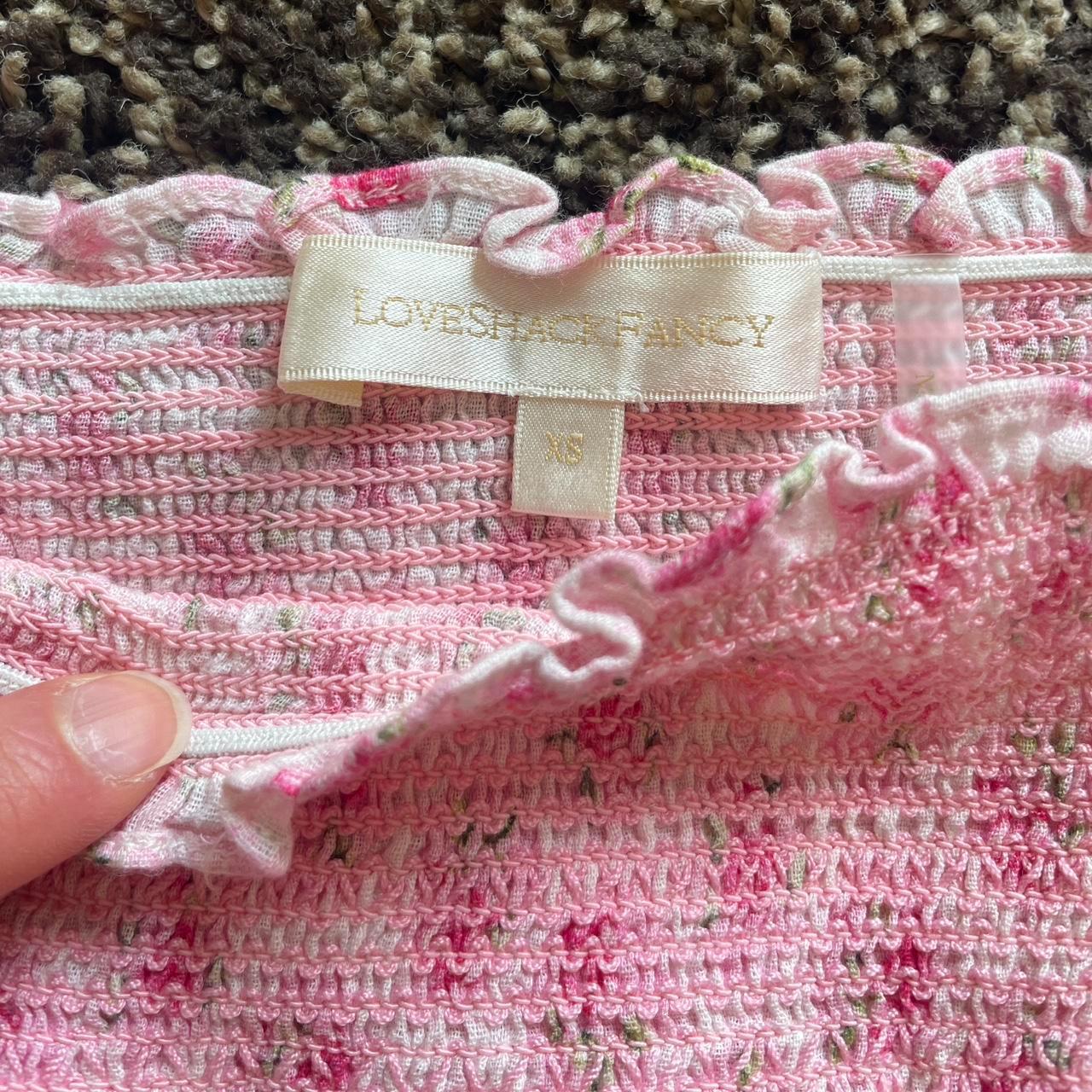 LoveShackFancy Women's Pink Dress LoveShackFancy Set... - Depop