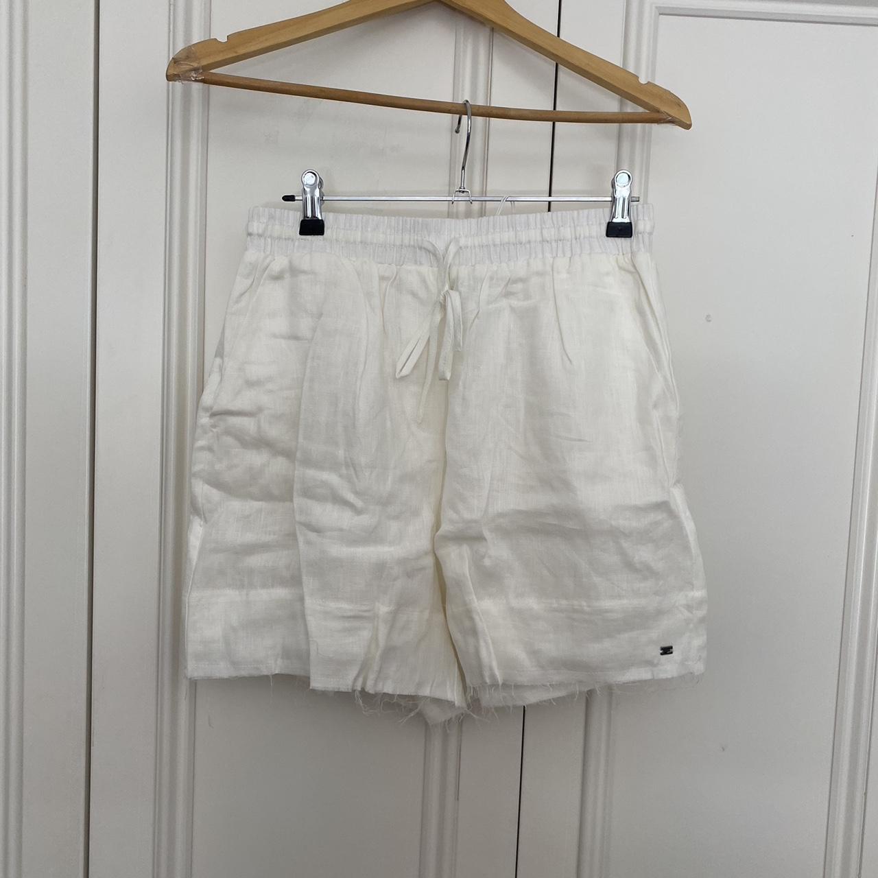 Chanda shorts - white Drawstring waist Never worn,... | Depop