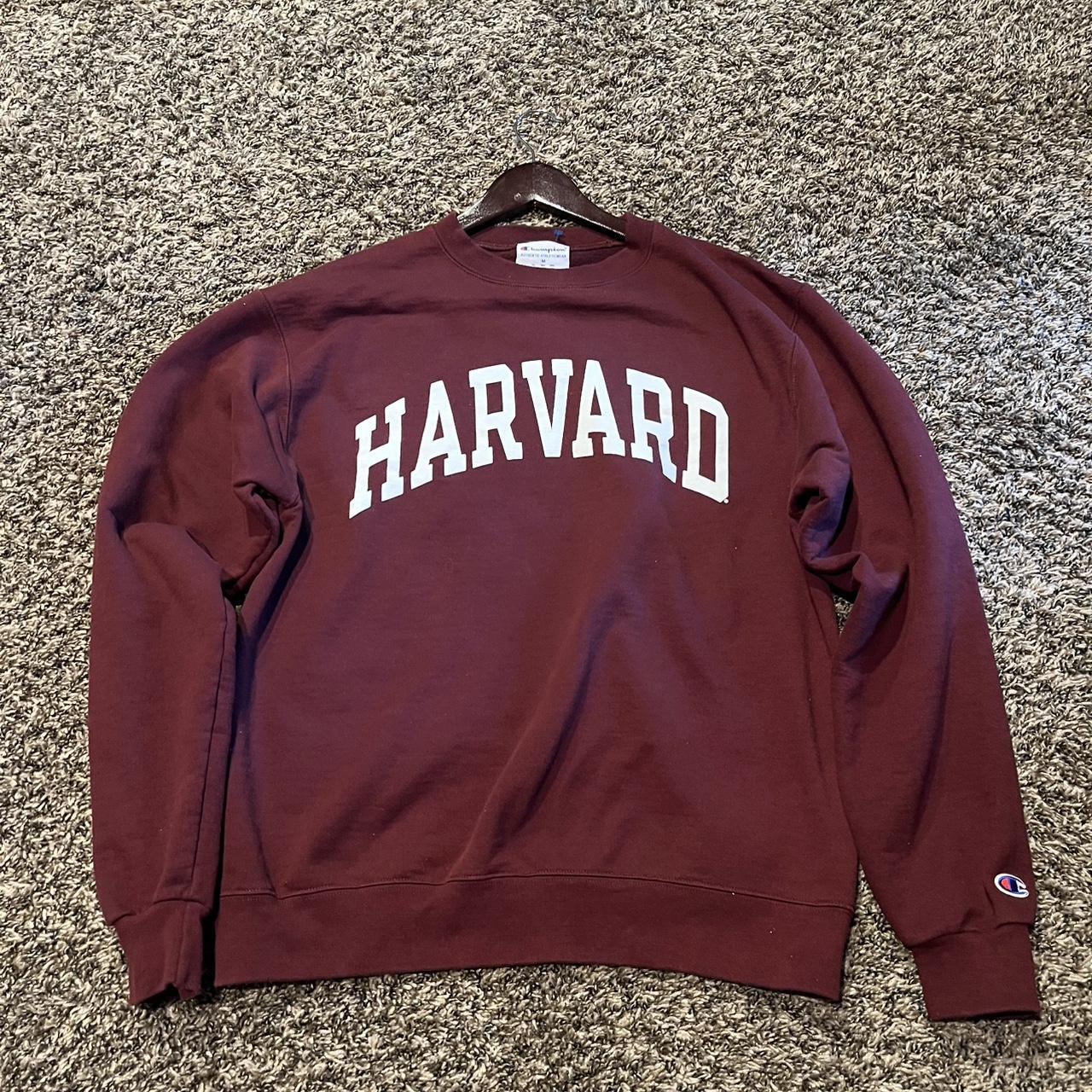 Vintage Harvard College apparel Champion Crewneck... | Depop