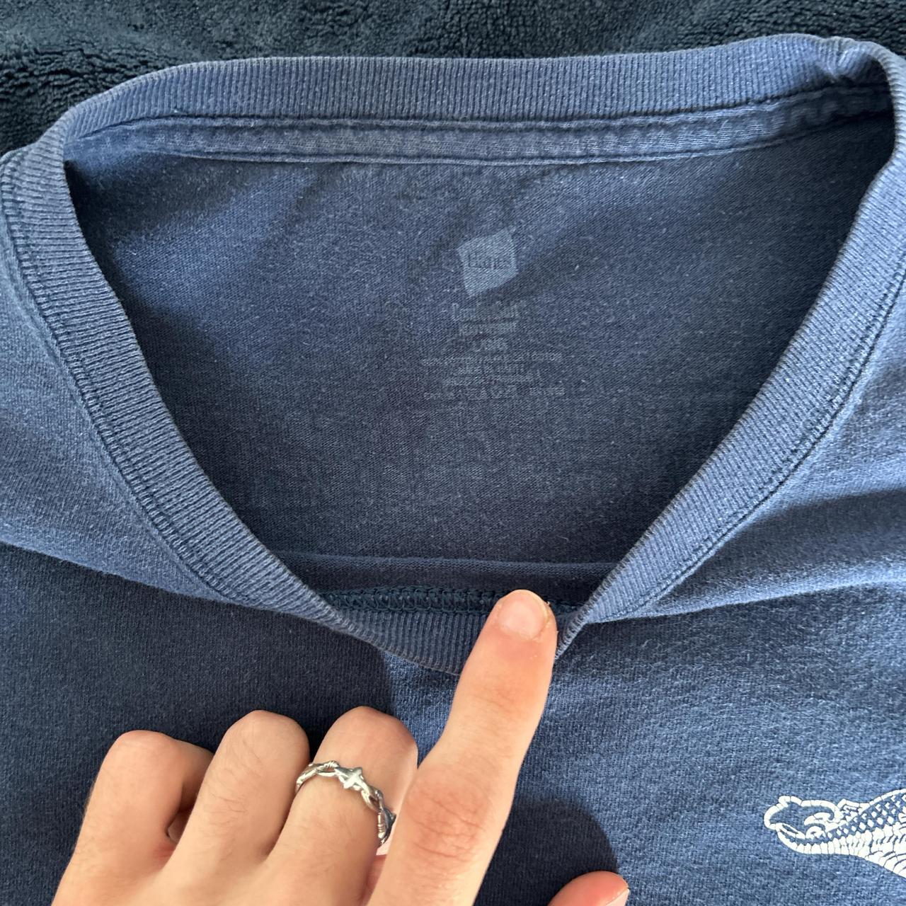 Large navy hanes tag less t shirt #usa #army #navy - Depop