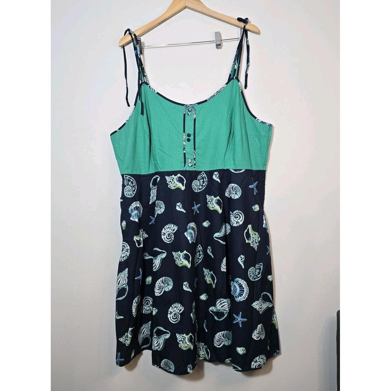 MODCLOTH Waving at the Waterfront Seashell Dress... | Depop