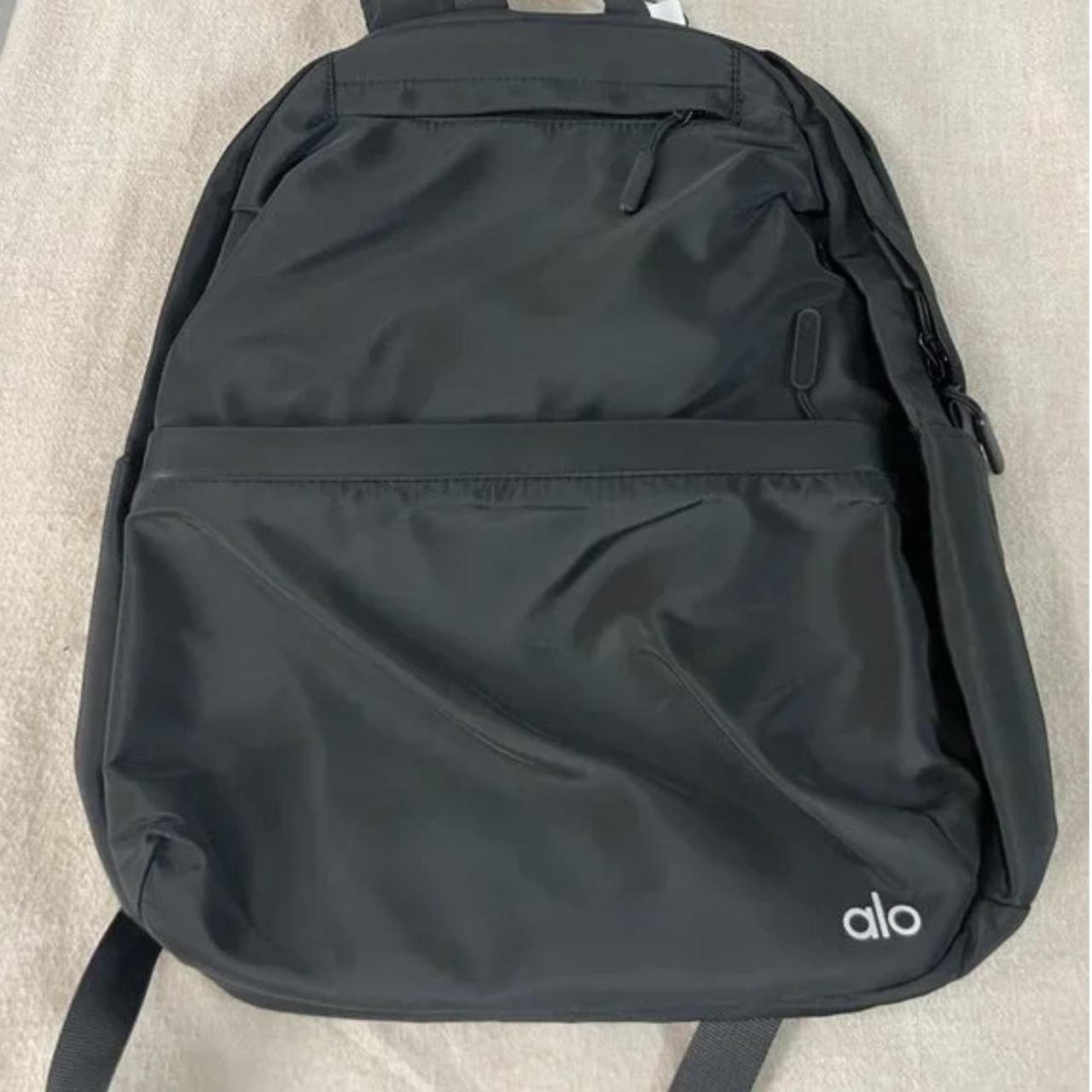 New Alo yoga black stow backpack. Fit every... | Depop