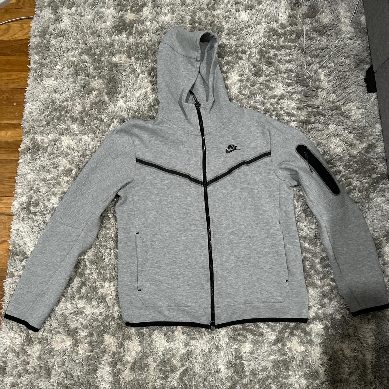Nike tech fleece grey hoodie - Depop
