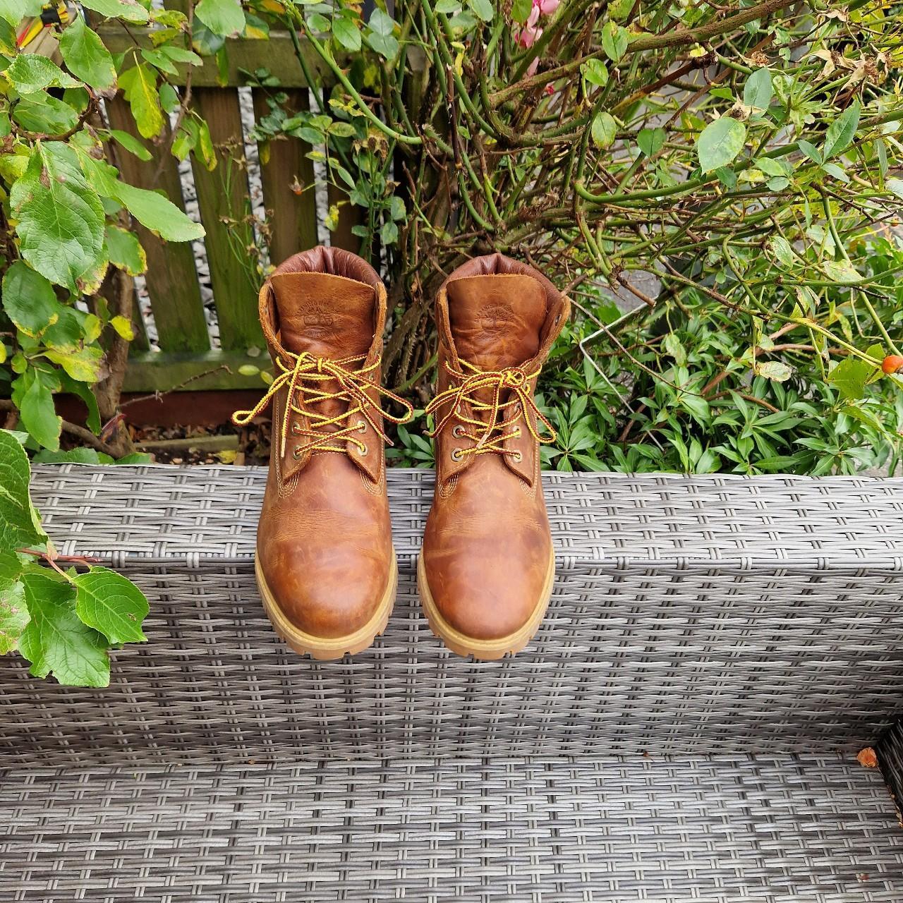 Mens Timberland Boots. Material is leather. Great... - Depop