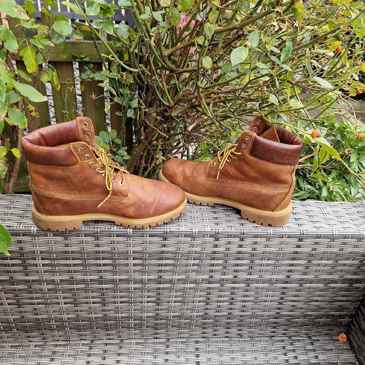 Mens Timberland Boots. Material is leather. Great... - Depop