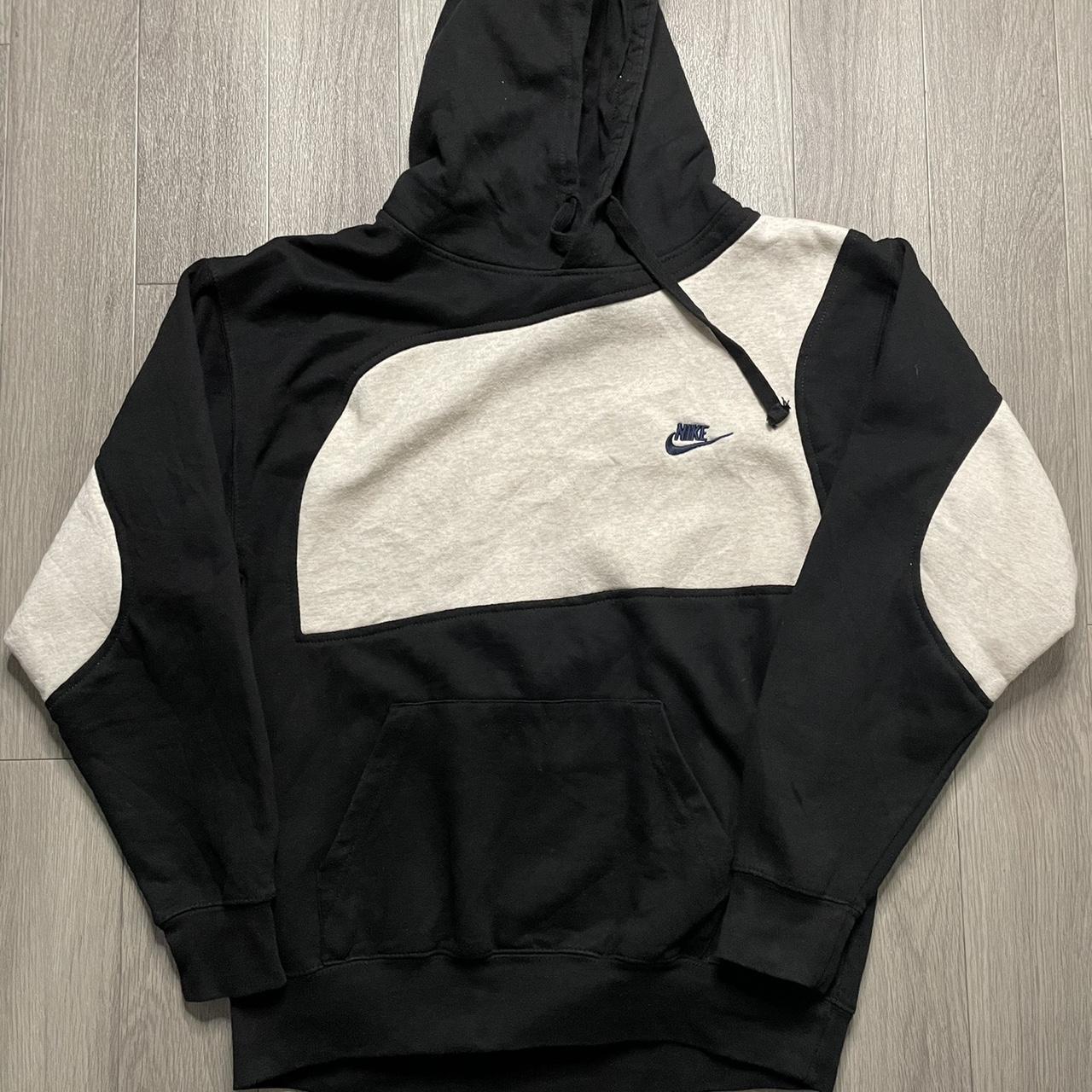 Vintage Nike Rework Medium Black And Cream... | Depop