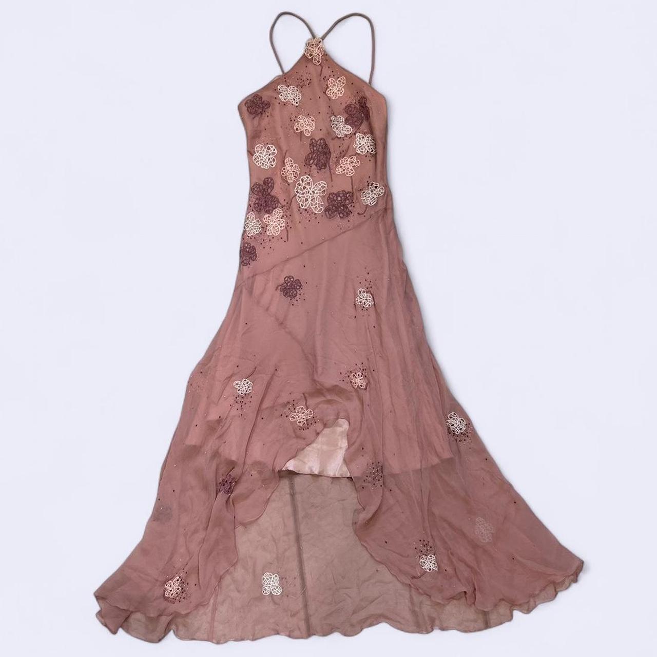 NWT BCBG 100% Silk Blush Pink asymmetrical... | Depop