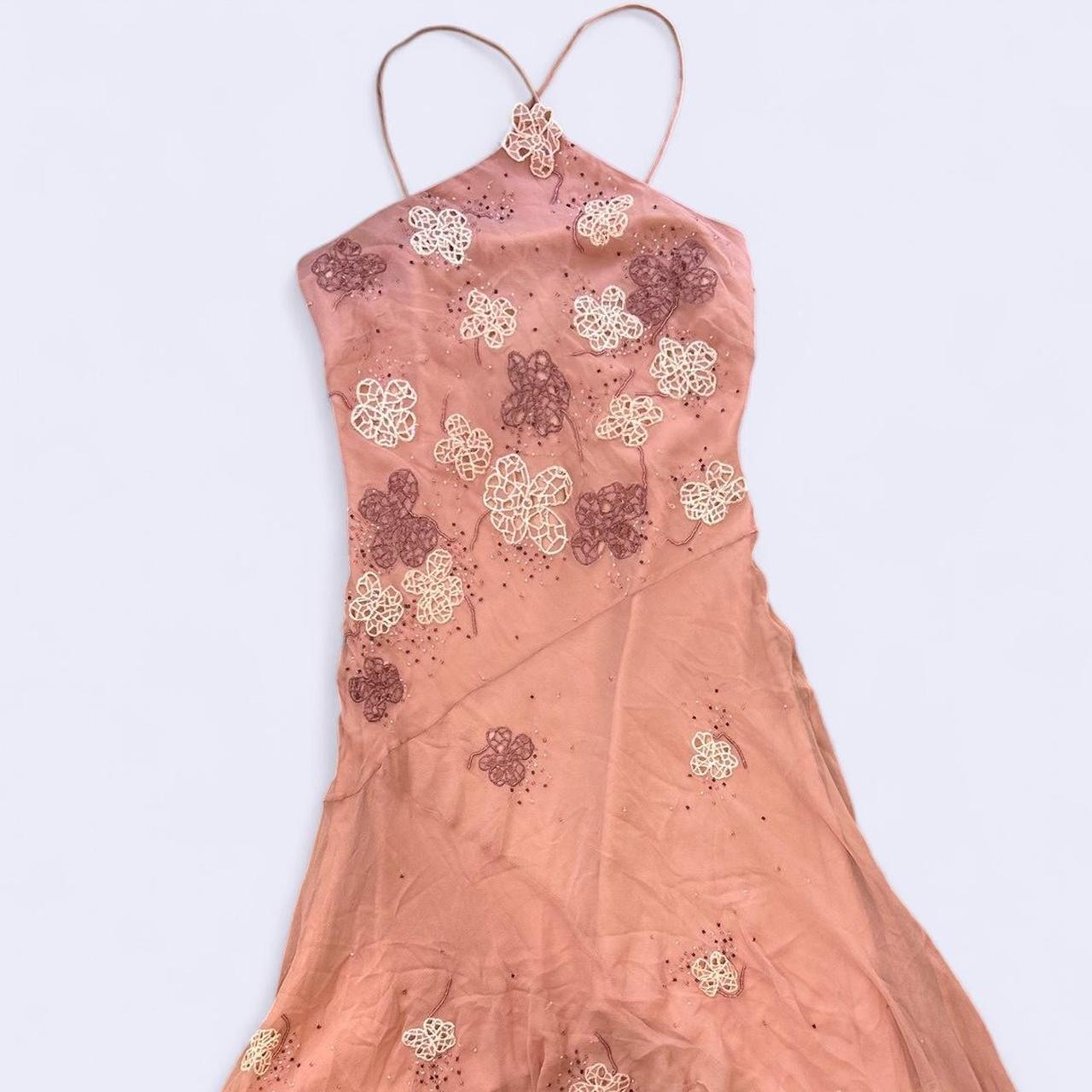 NWT BCBG 100% Silk Blush Pink asymmetrical... | Depop