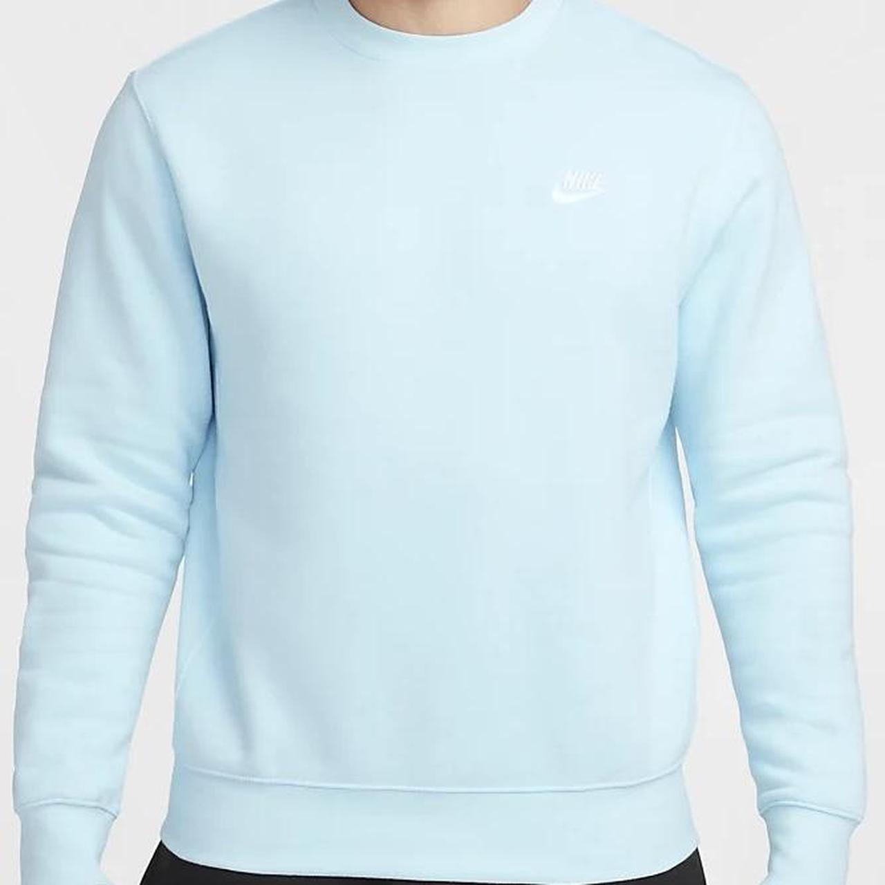 Blue Nike crewneck sweatshirt - Depop