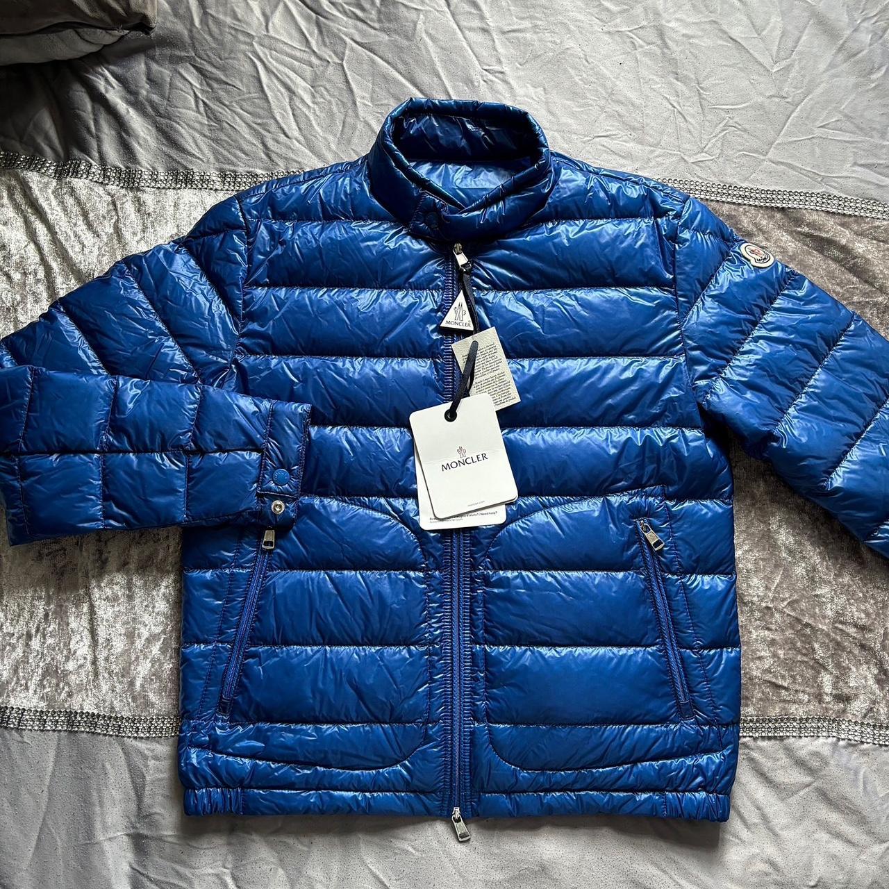 Genuine Moncler blue puffer jacket . - Depop
