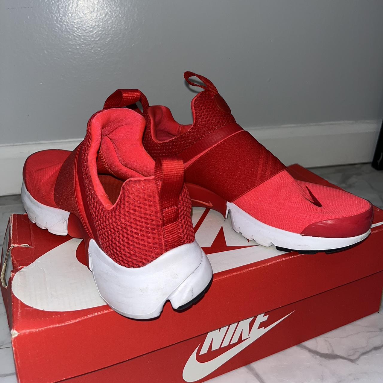 Nike Air Presto red sneakers. Lightly worn with box,... - Depop