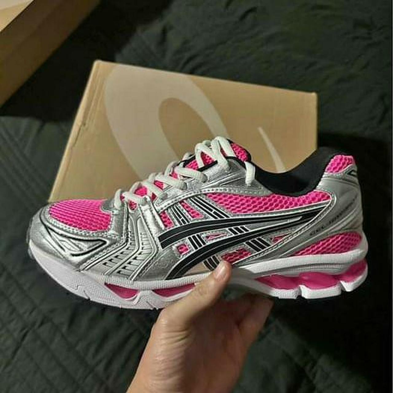 Pink asics shoes - Depop