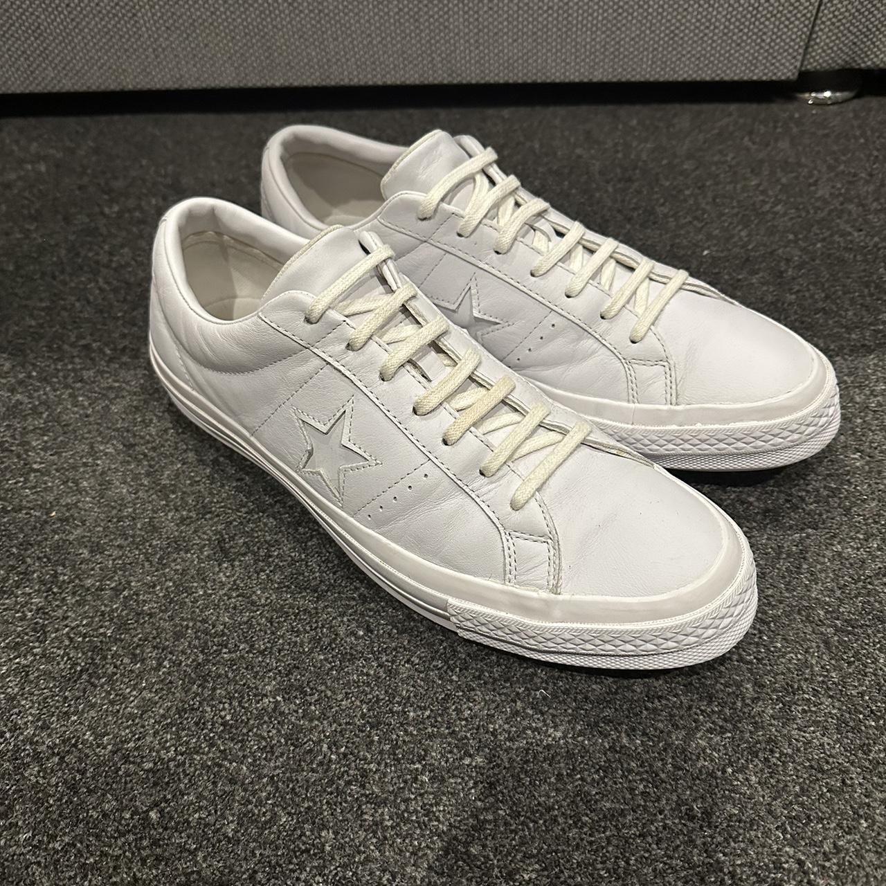 Converse Men's White Trainers | Depop