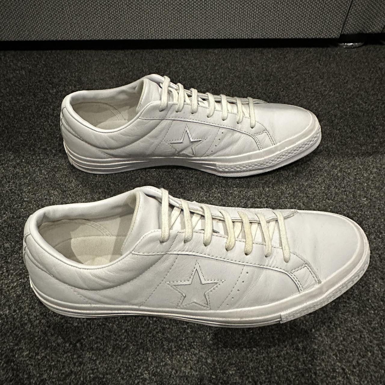 Converse Men's White Trainers | Depop