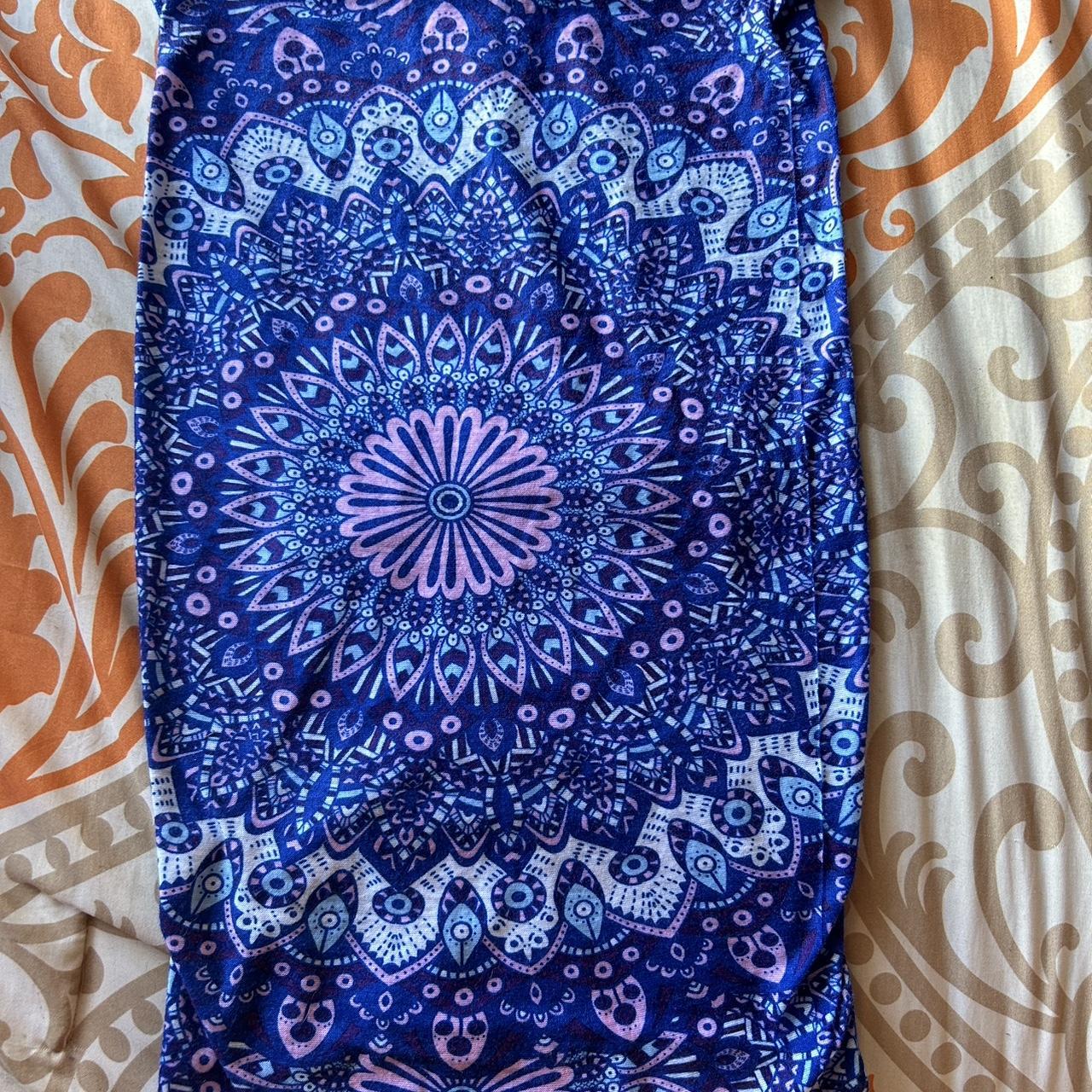 Blue and purple boho tube top, headband, etc. #boho... | Depop